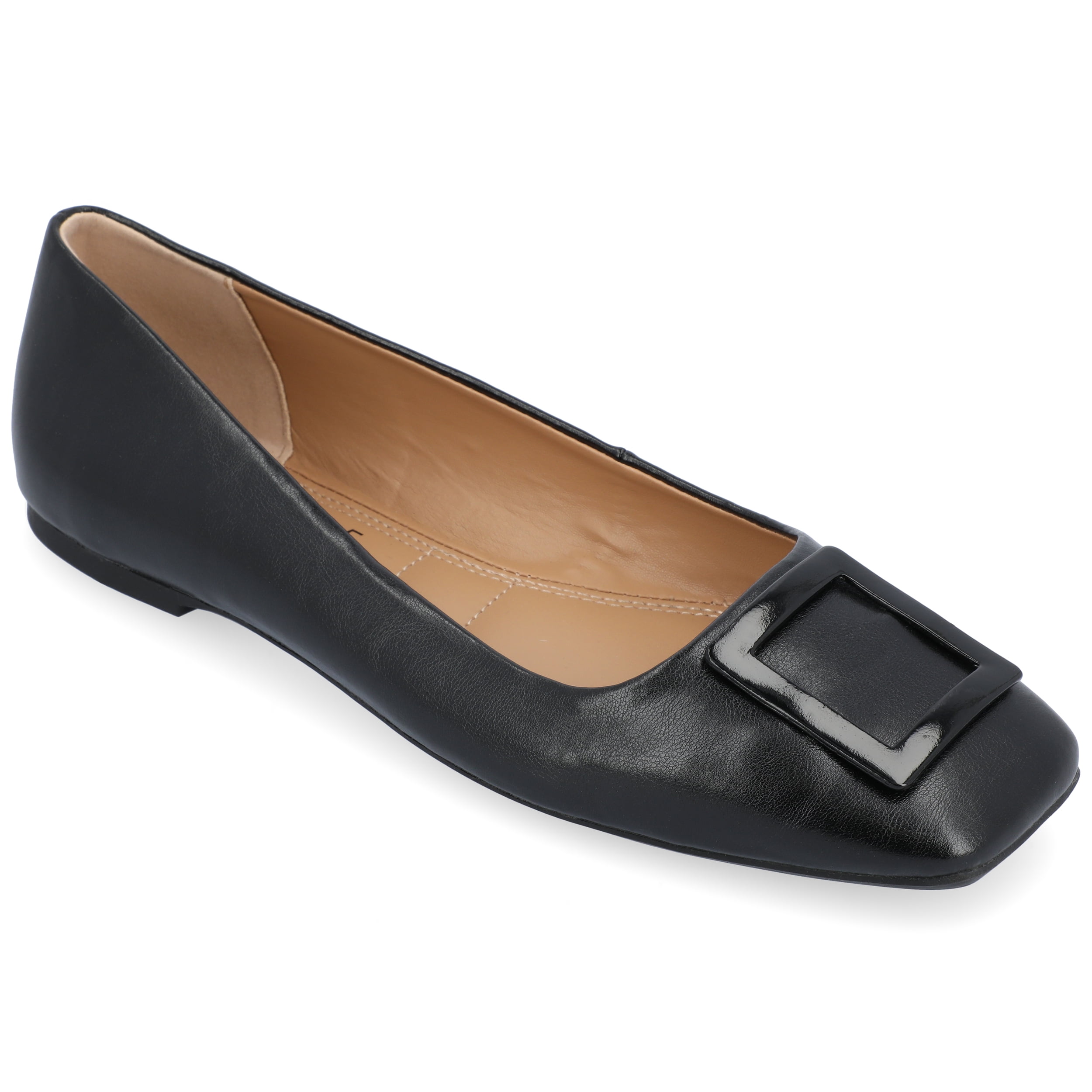 Journee Womens Zimia Ballet Slip On Square Toe Dress Flats - Walmart.com