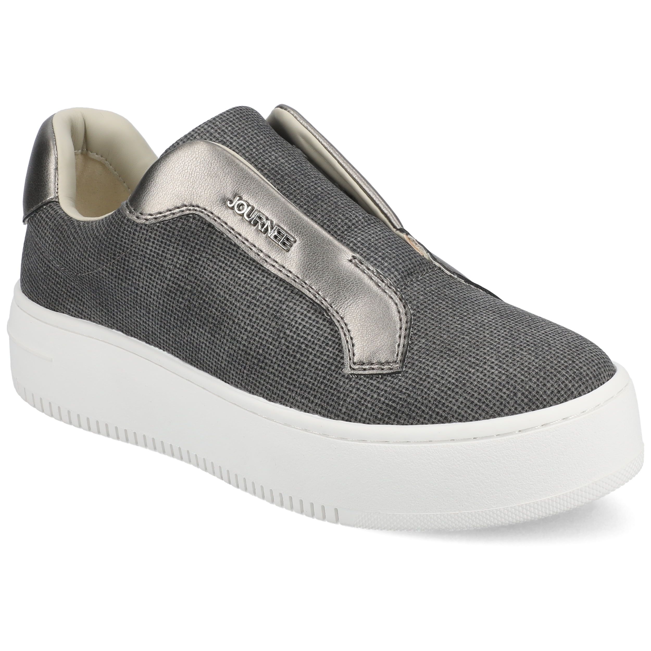 Journee Pheobe Round Toe Flexible Slip-on Sneaker - Walmart.com