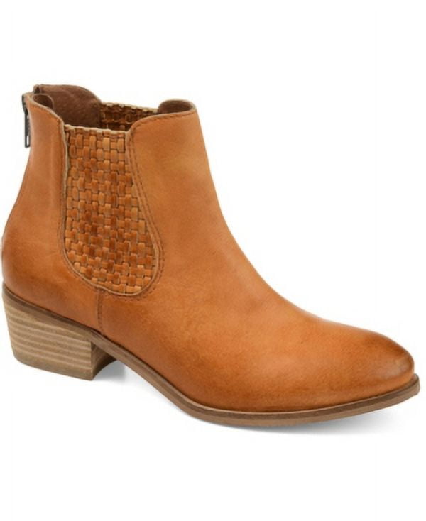 Journee Signature Womens Emerson Booties cognac 10m - Walmart.com