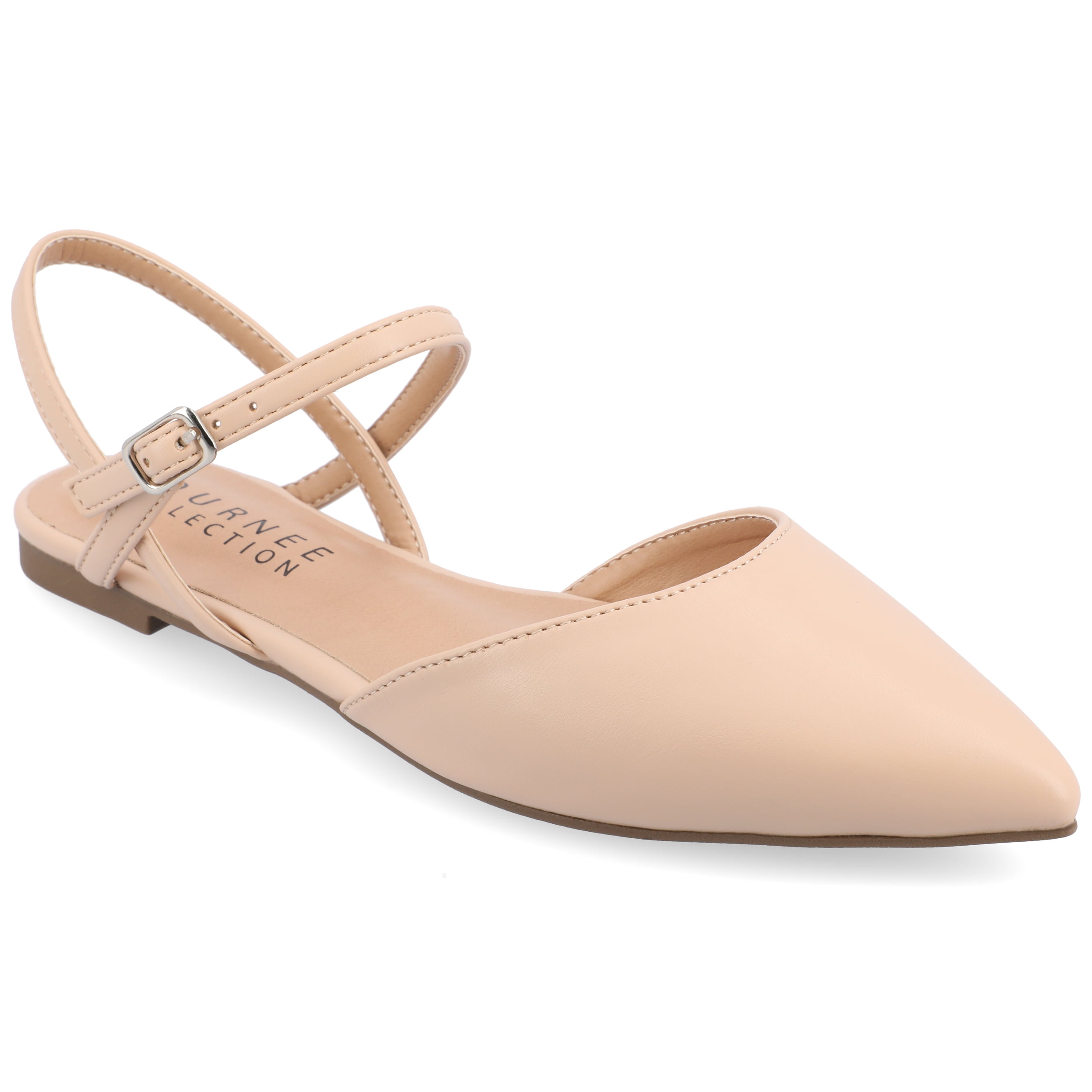 Journee Women's Martine SuperNatural Shades Wide Width Buckle Pointed ...
