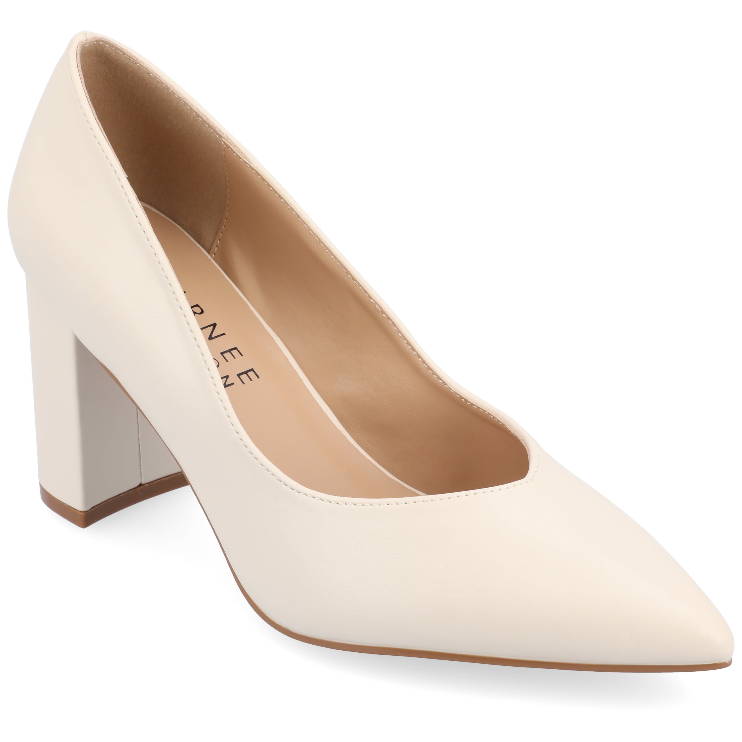 Journee Women's Simonne SuperNatural Shades Narrow Width Block Heel ...