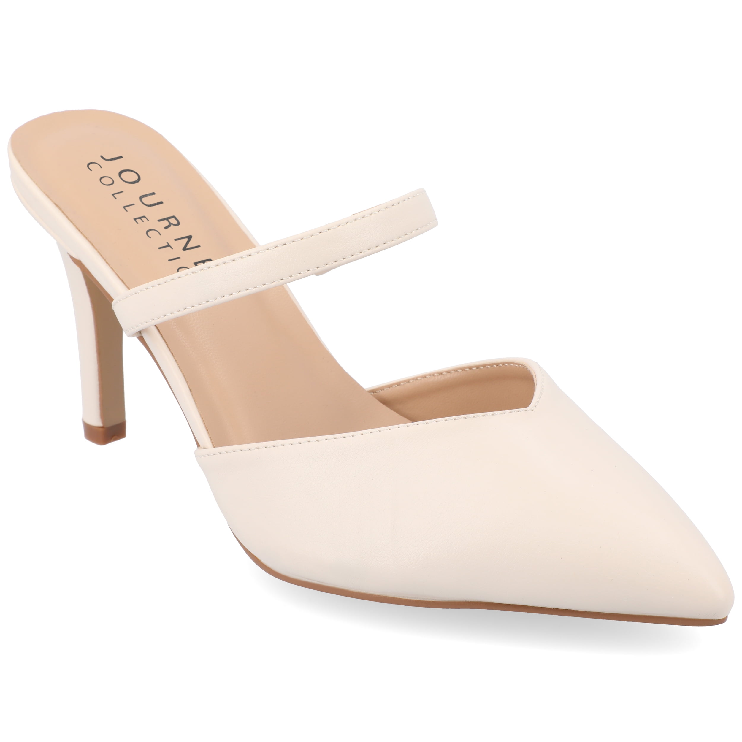 Journee Women's Yvon SuperNatural Shades Wide Width Pointed Toe Mule ...