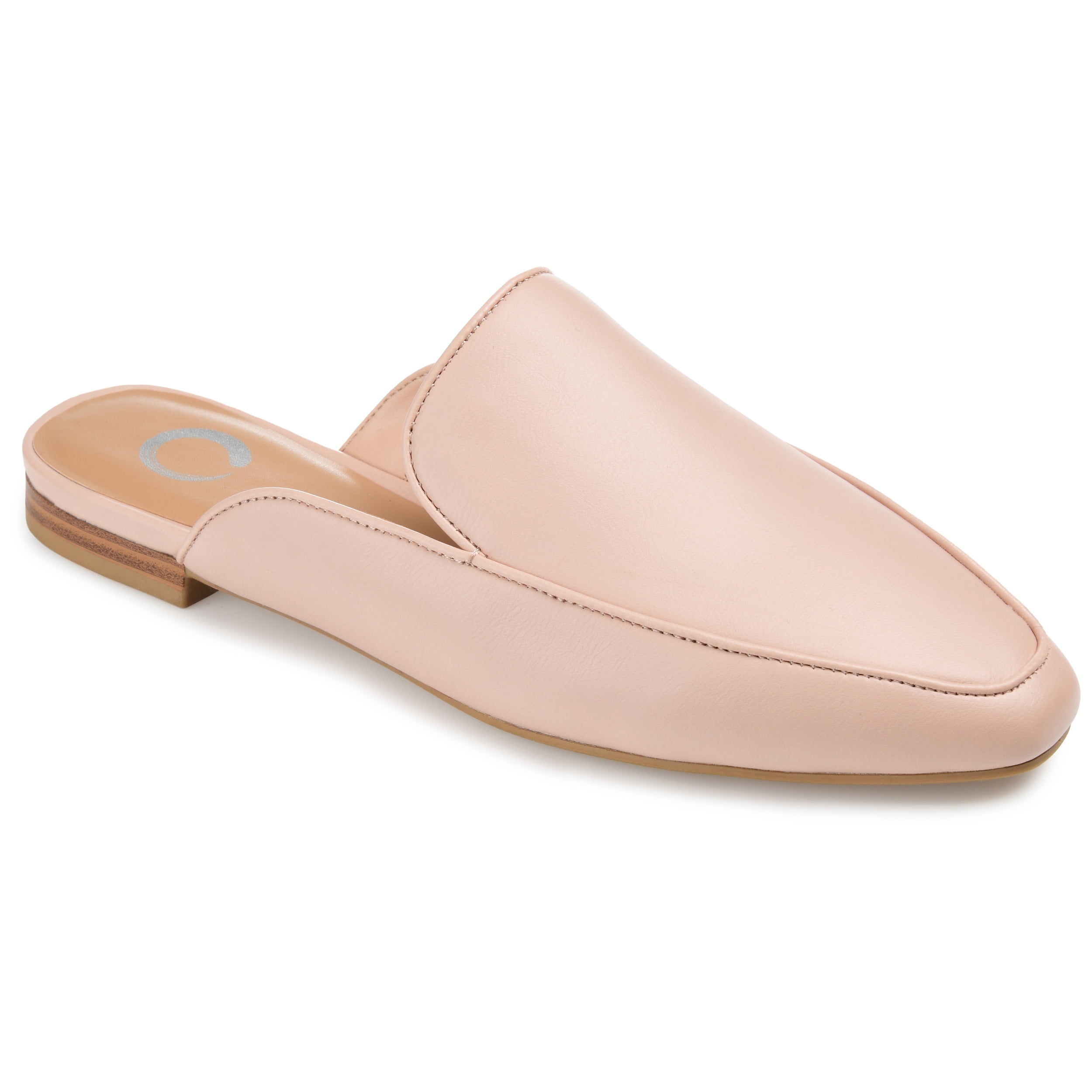 Journee Womens Akza Wide Width Slip On Square Toe Mules Flats - Walmart.com