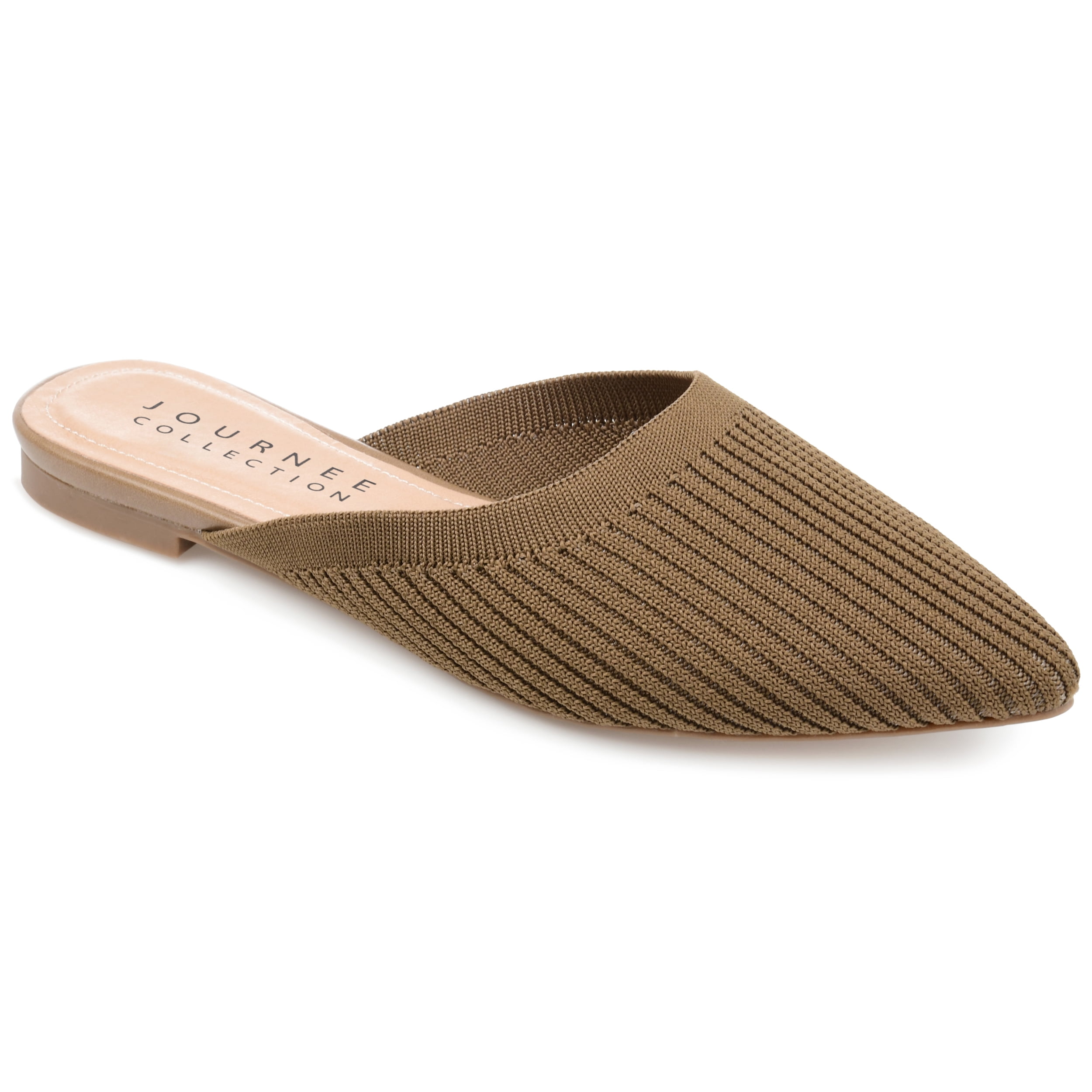 Journee Womens Aniee Slip On Almond Toe Mule Flats, Widths Available ...