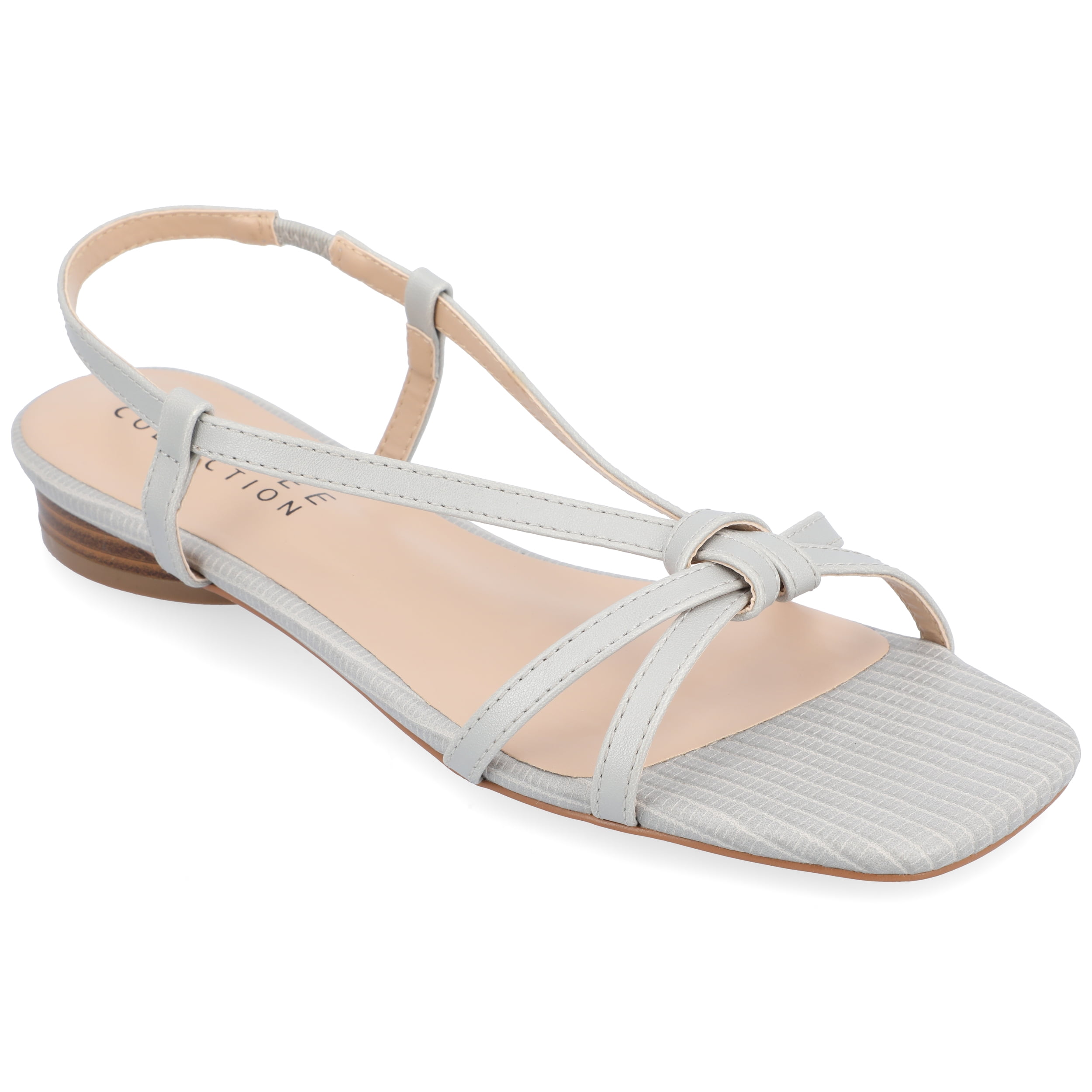 Journee Womens Bridget Sling Back Flat Sandals - Walmart.com