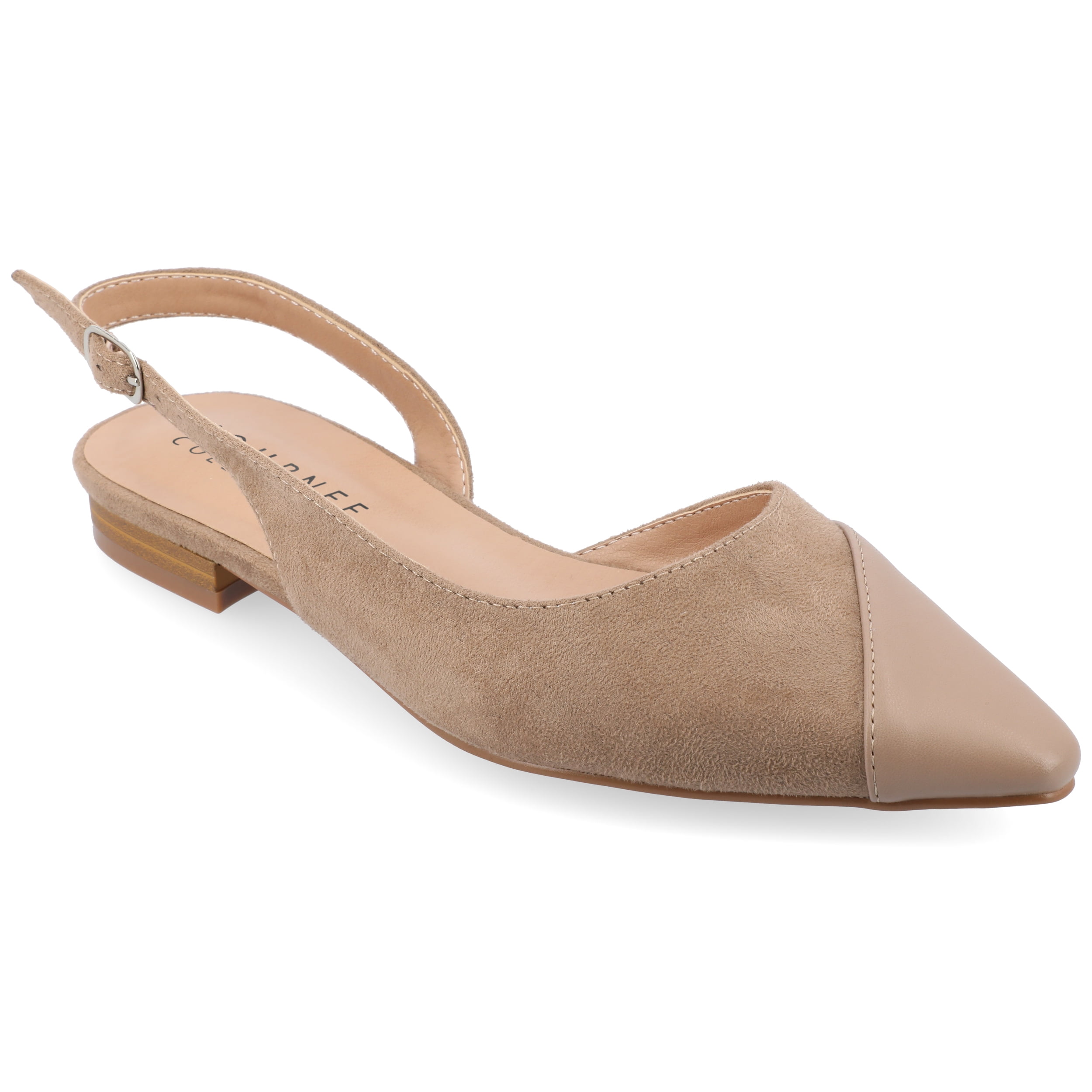 Journee Womens Daphnne Sling Back Pointed Toe Flats, Widths Available ...