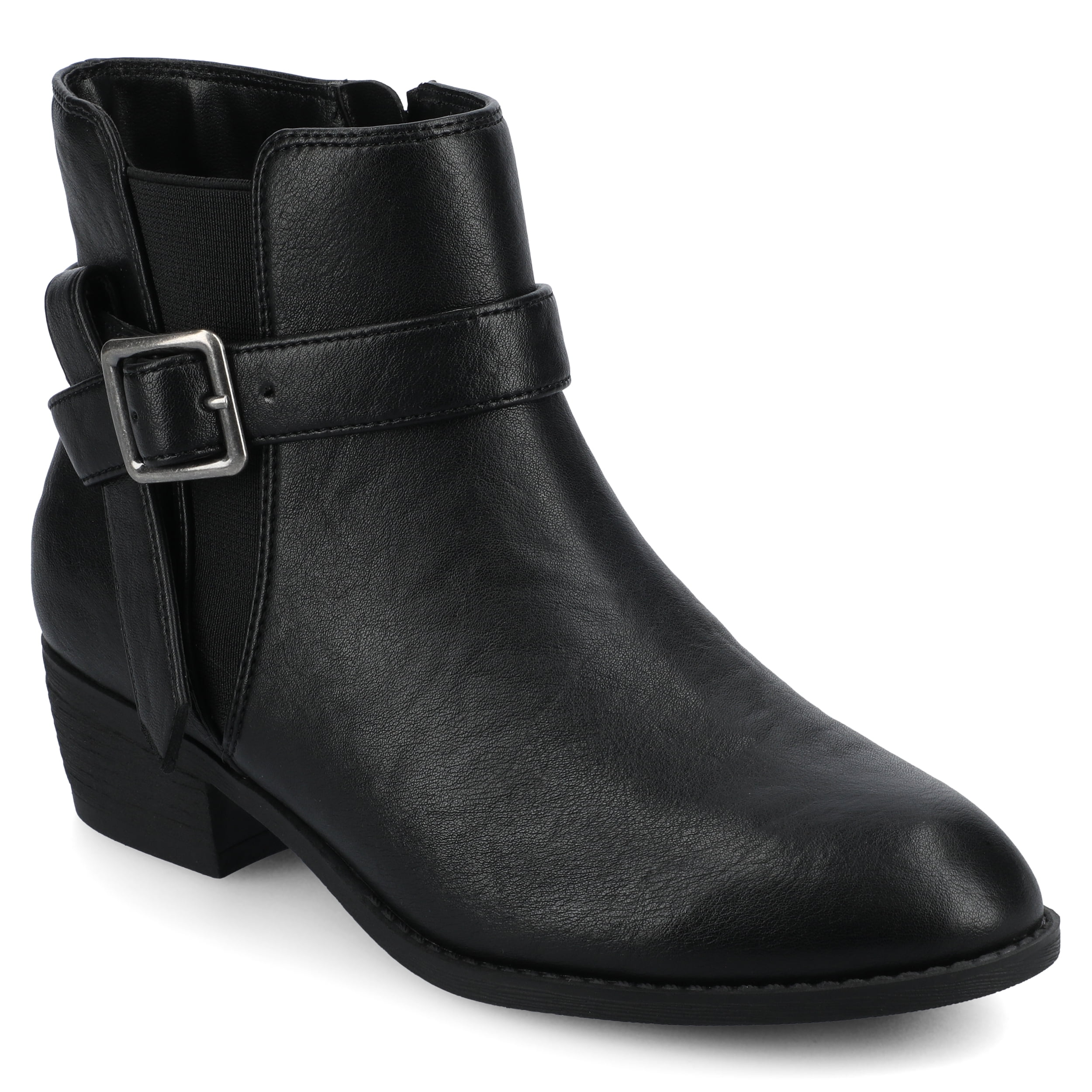 Journee Womens Devina Almond Toe Block Heel Comfort Ankle Booties ...