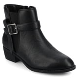 Journee Womens Devina Almond Toe Block Heel Comfort Ankle Booties ...