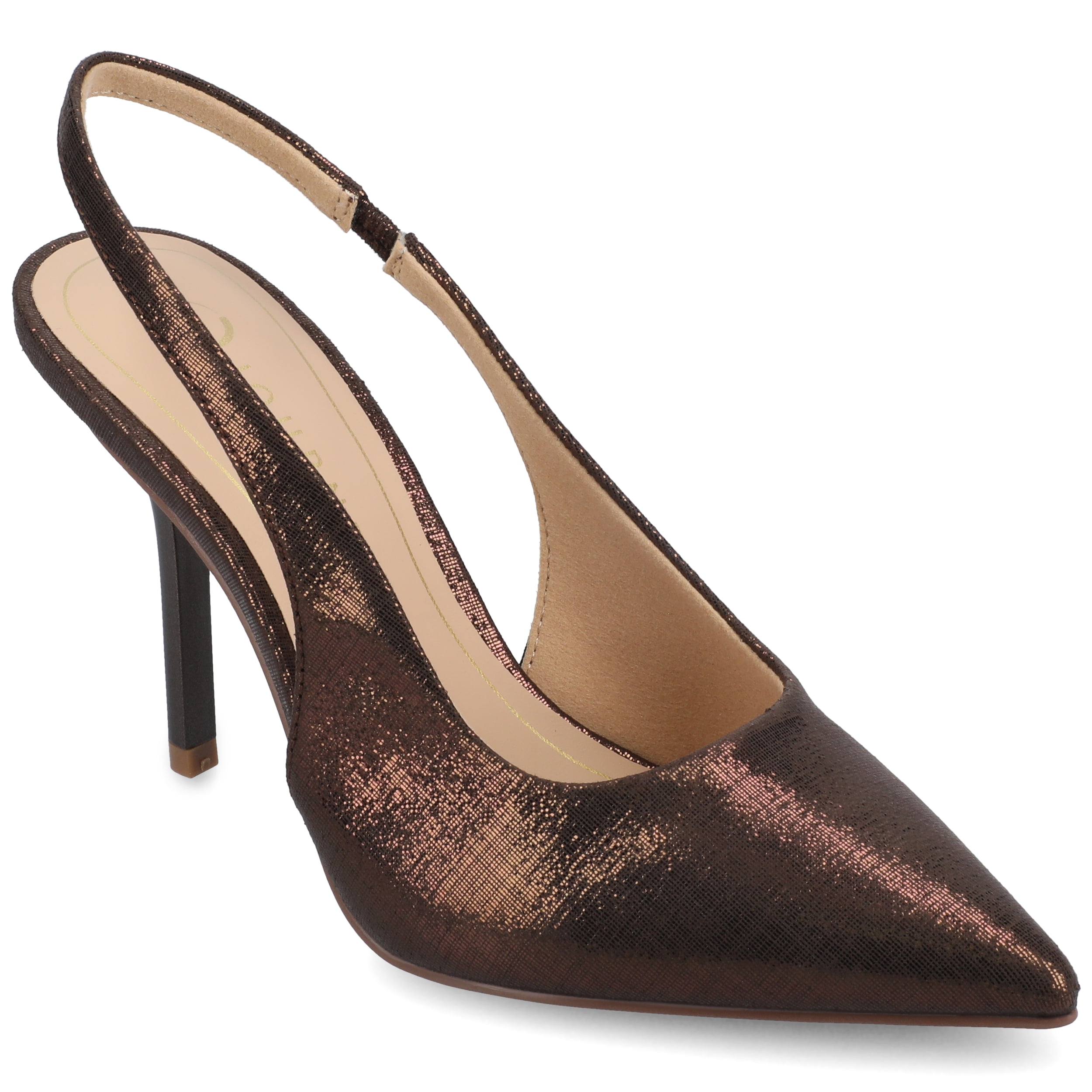 Journee Womens Elenney Mid Heel Pointed Toe Pumps, Widths Available ...