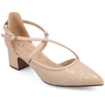 Journee Womens Galvinn Crisscross Strap Pointed Toe Pumps, Widths ...