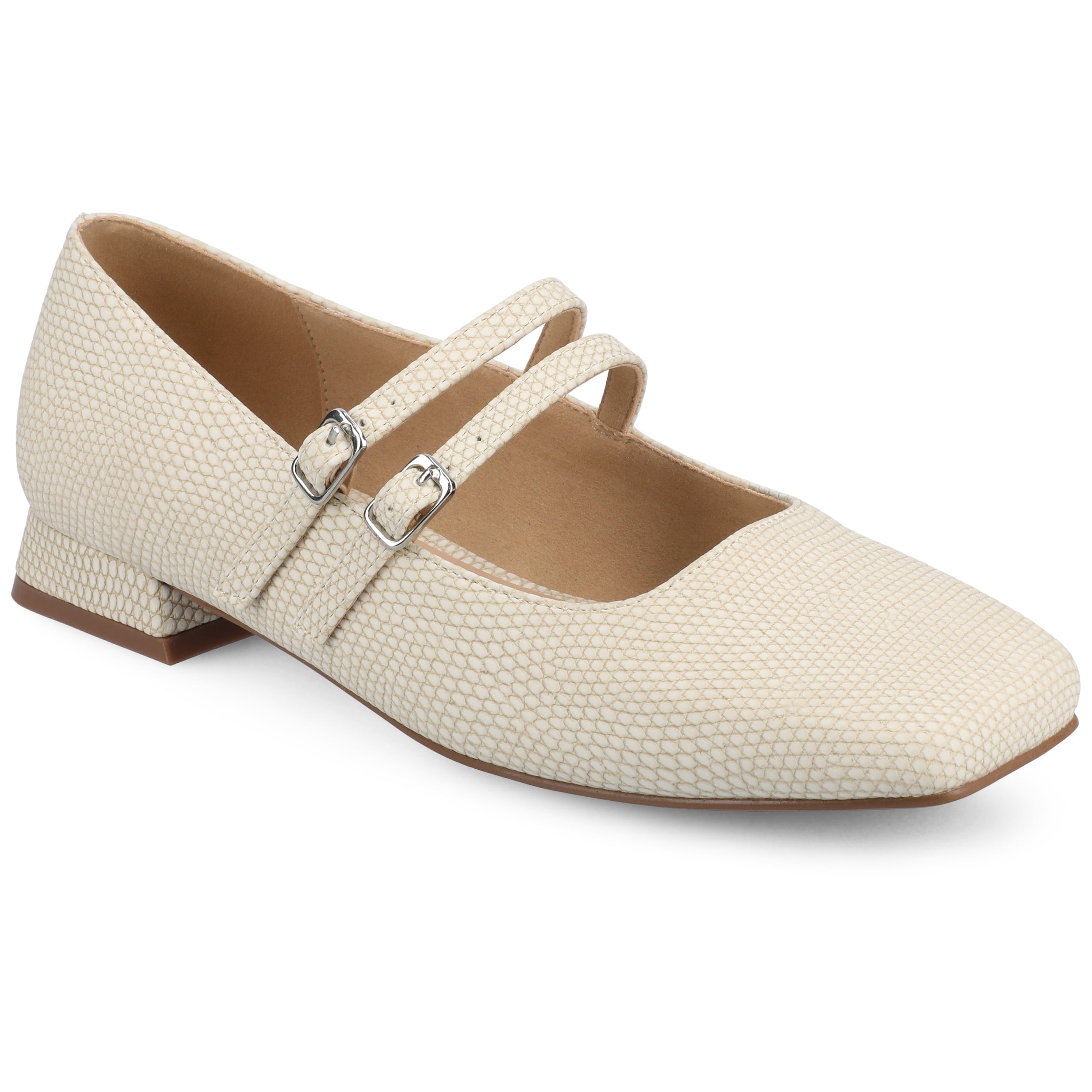 Journee Womens Gredah Double Buckle Mary Jane Dress Flats, Widths ...