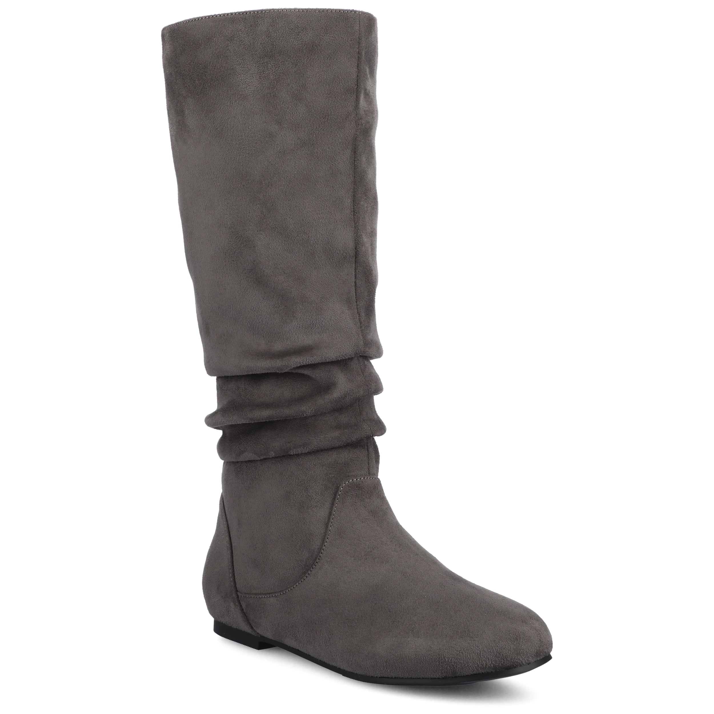 Journee Womens Jayne Extra Wide Calf Round Toe Riding Boots - Walmart.com