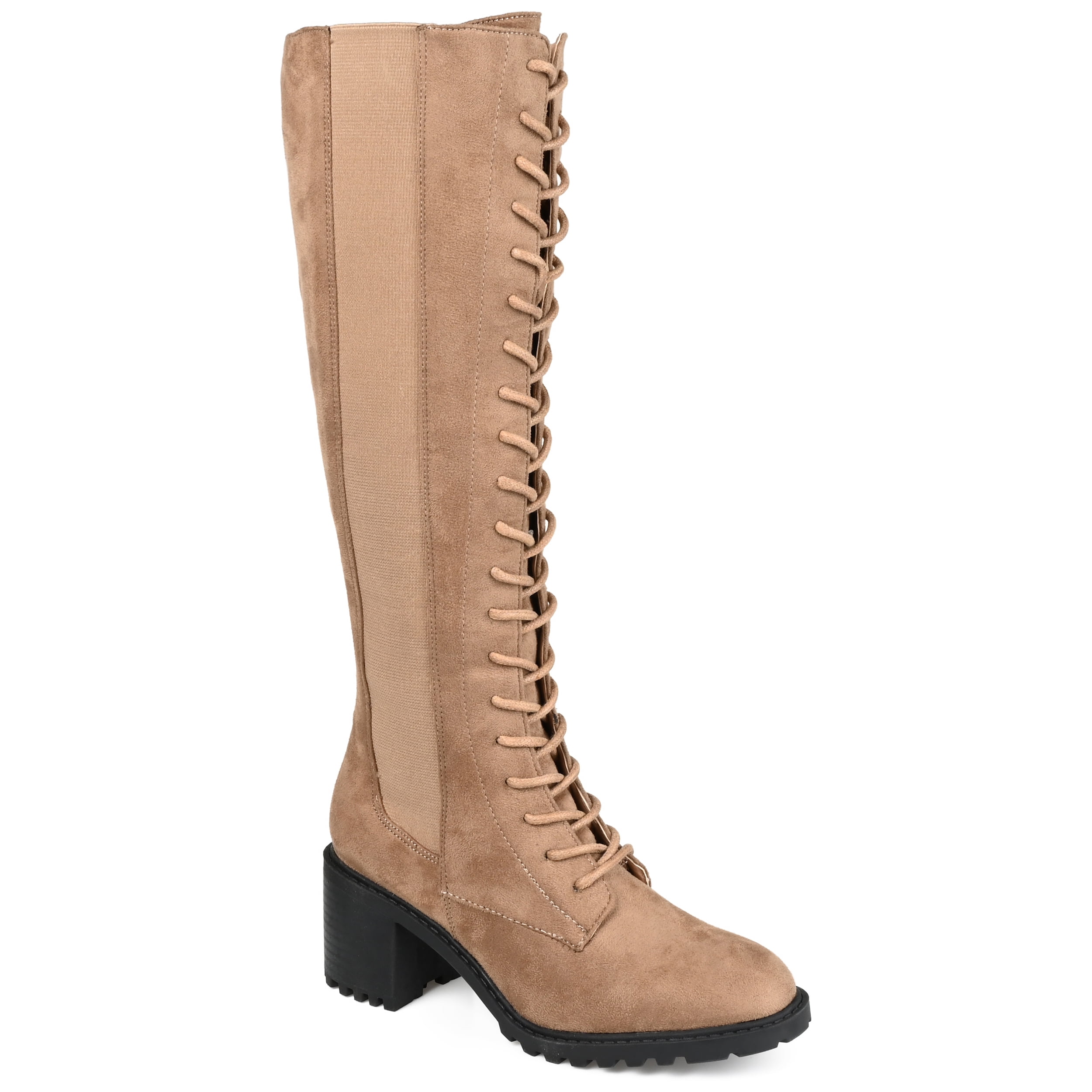 Journee Womens Jenicca Extra Wide Calf Stacked Heel Knee High Boots ...