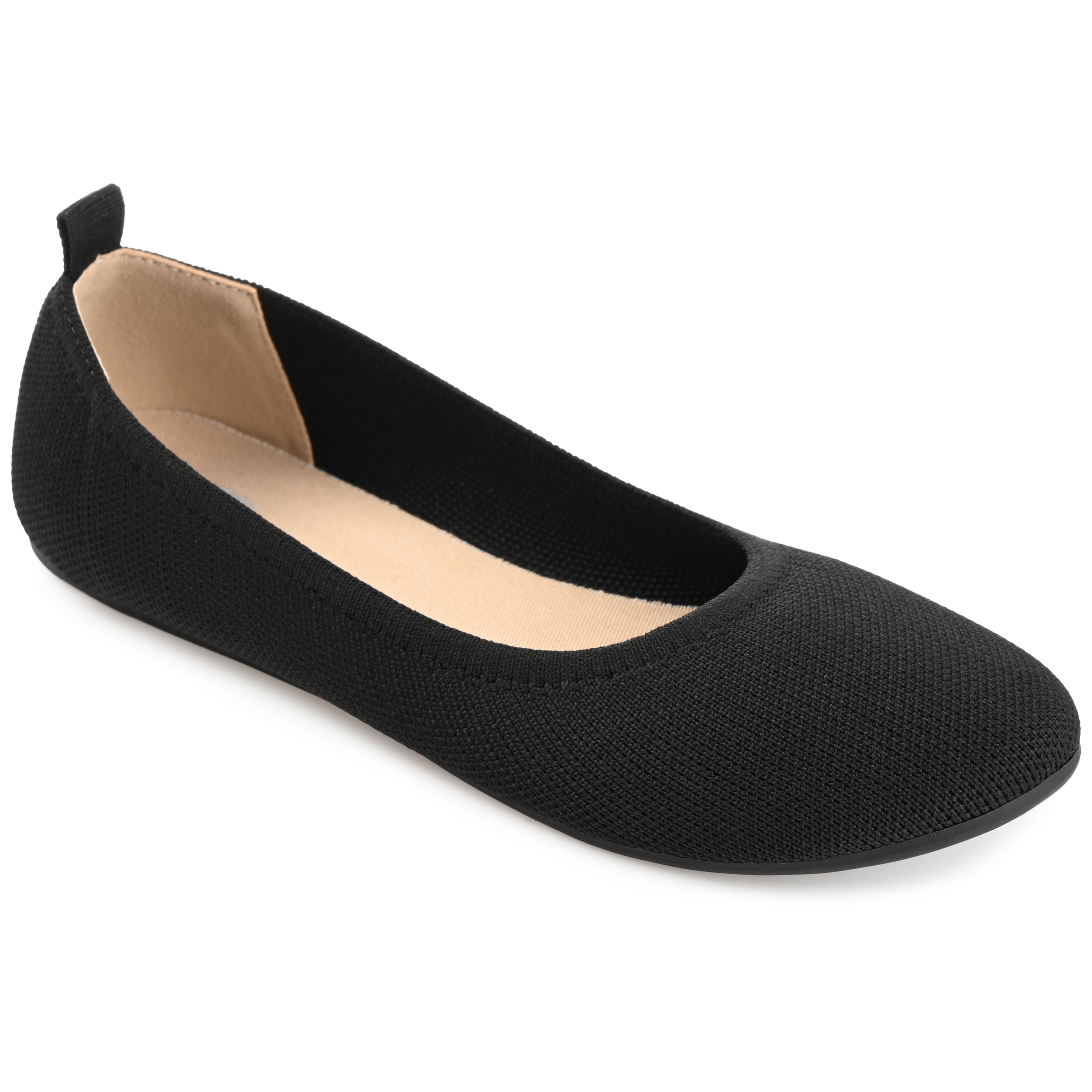 Journee Womens Jersie Knit Foldable Round Toe Slip On Dress Flats ...