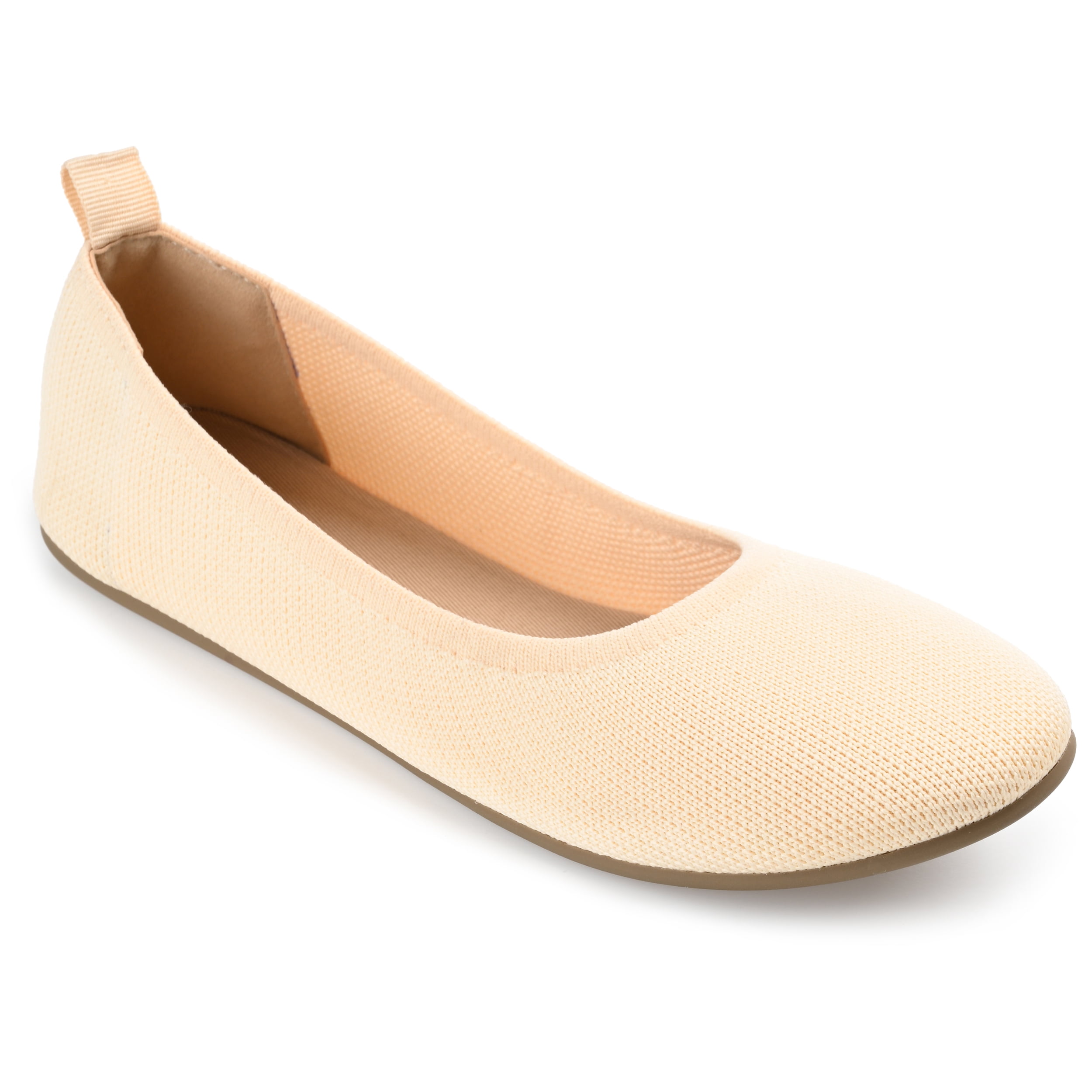 Journee Womens Jersie Knit Foldable Round Toe Slip On Dress Flats ...