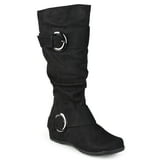 Journee Womens Jester-01 Extra Wide Calf Hidden Wedge Riding Boots ...