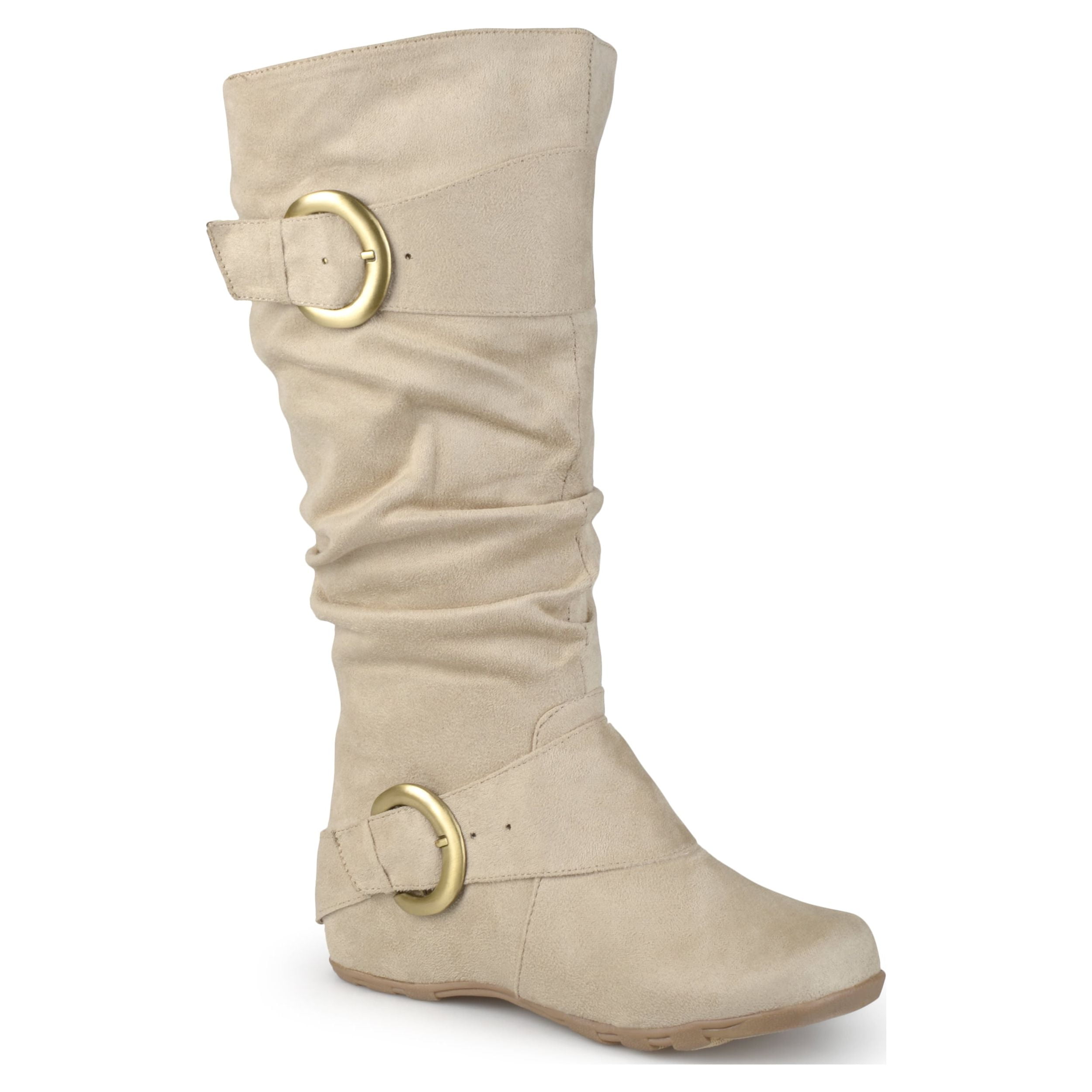 Journee Womens Jester-01 Wide Calf Hidden Wedge Riding Boots - Walmart.com