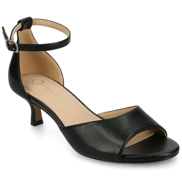 Journee Womens Jezzie Low Heel Ankle Strap Dress Sandals, Widths ...