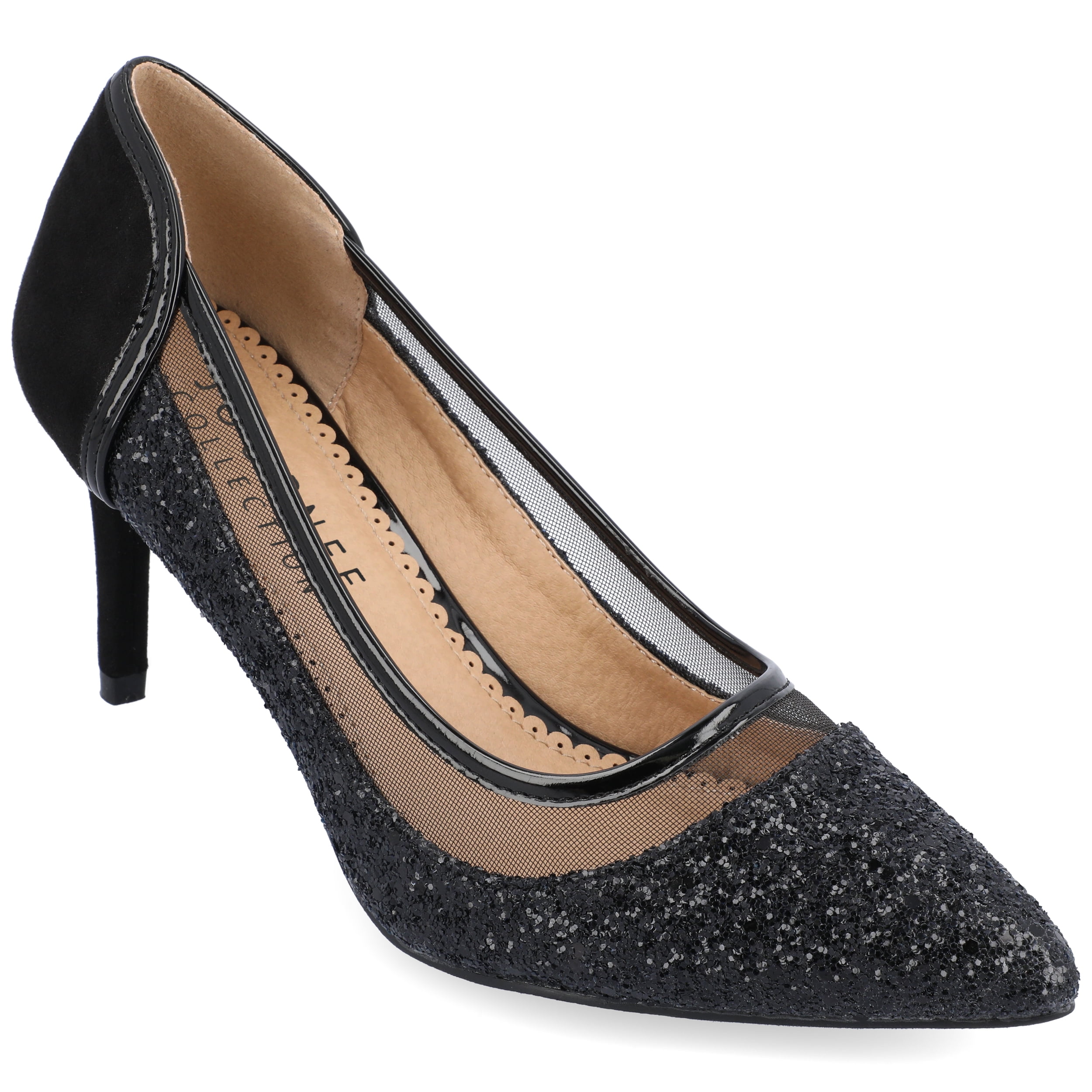 Journee Womens Kalani Pointed Toe Mid Heel Pumps - Walmart.com