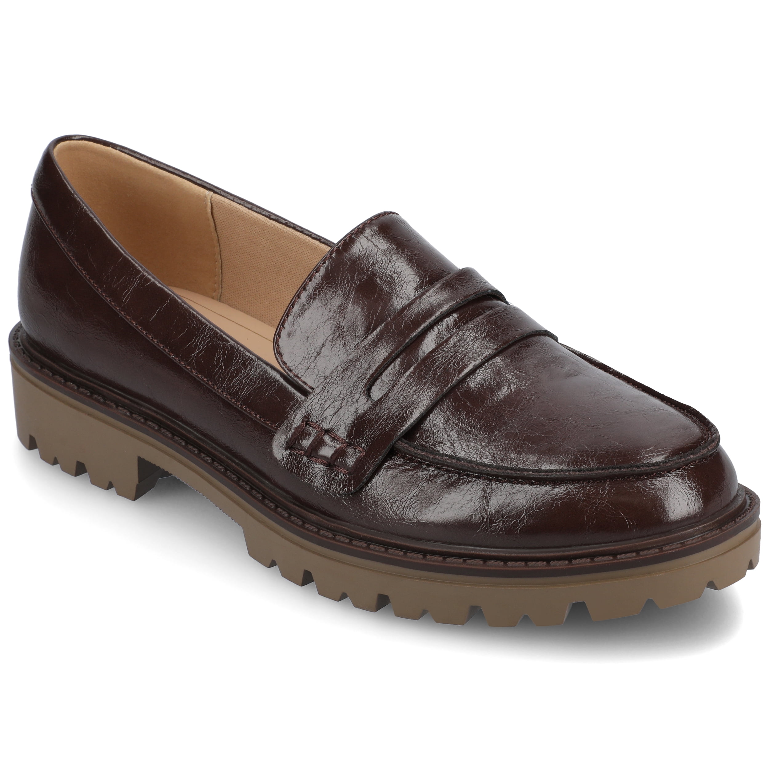 Journee Womens Kenly Wide Width Slip On Round Toe Loafer - Walmart.com