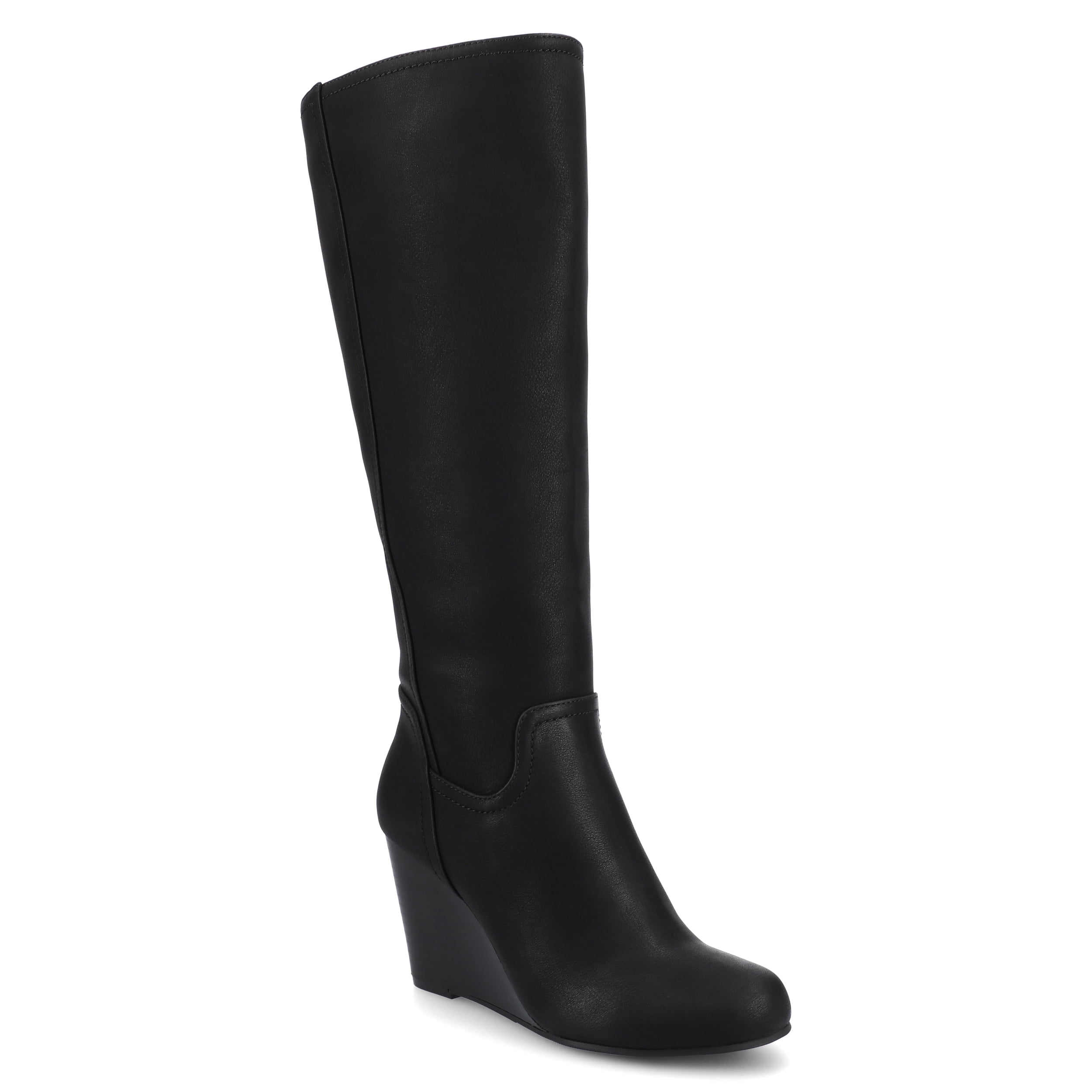 Journee Womens Langly Wedge Knee High Boots - Walmart.com