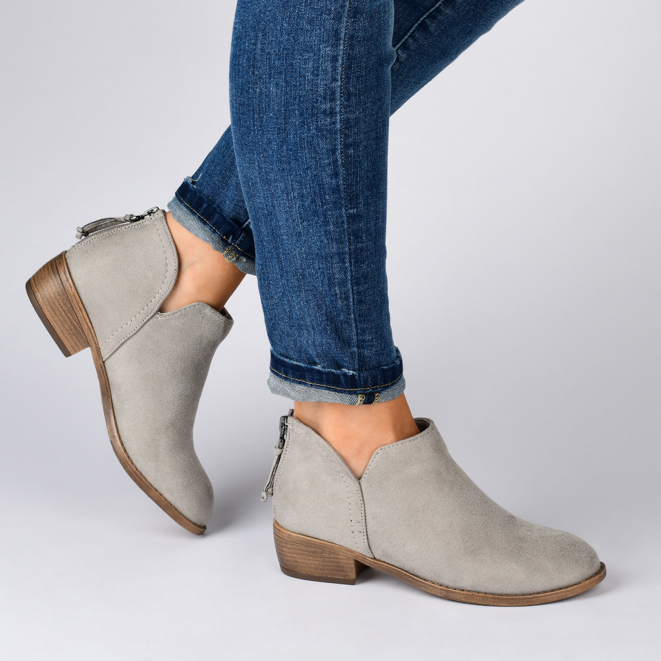 Walmart Black Friday Deals 2025 Journee Womens Livvy Back Heel Zip ...