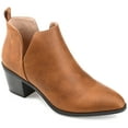 Journee Womens Lola Pull On Stacked Heel Booties, Widths Available ...