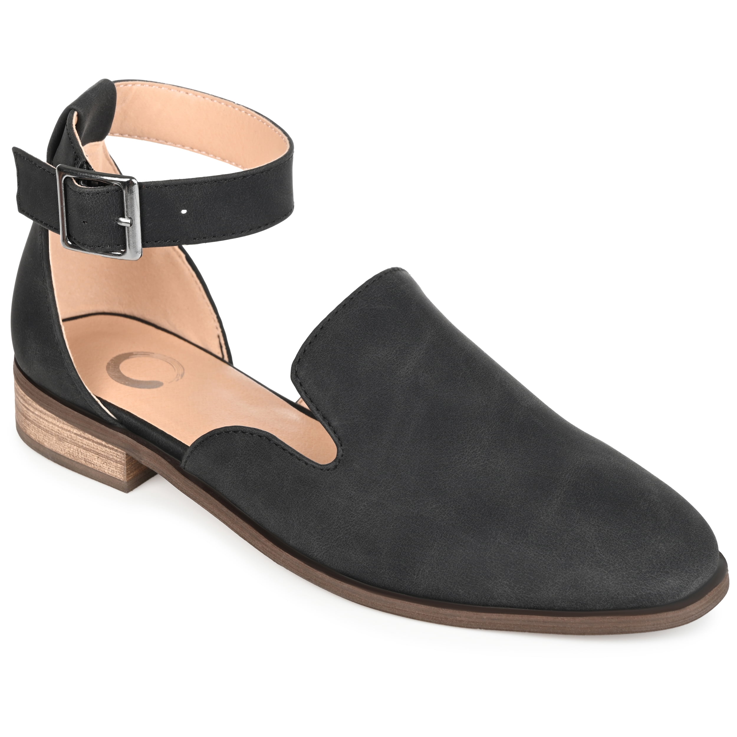 Journee Womens Loreta Buckle Square Toe Loafer Flats, Widths Available ...