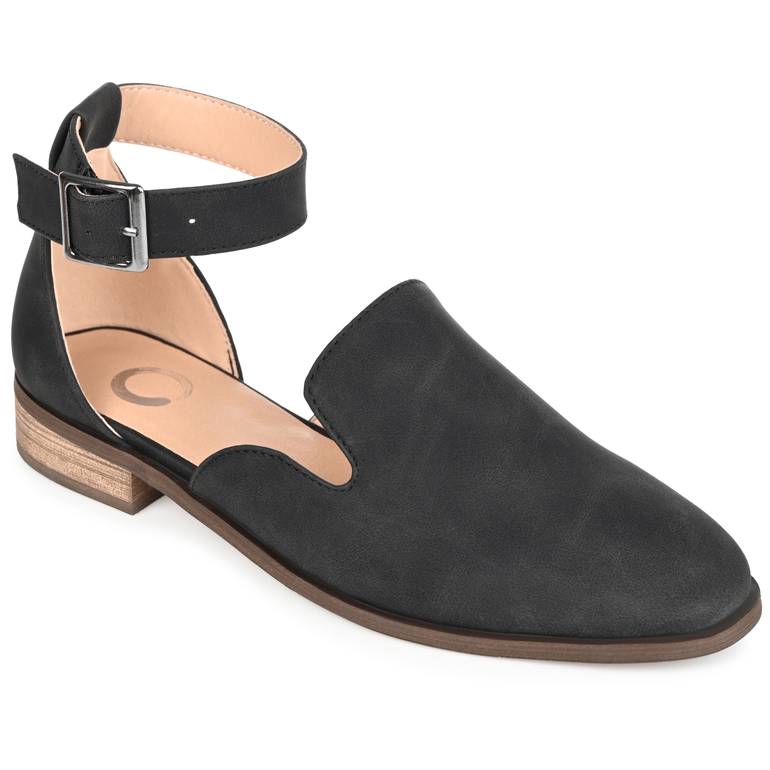 Journee Womens Loreta Buckle Square Toe Loafer Flats, Widths Available ...