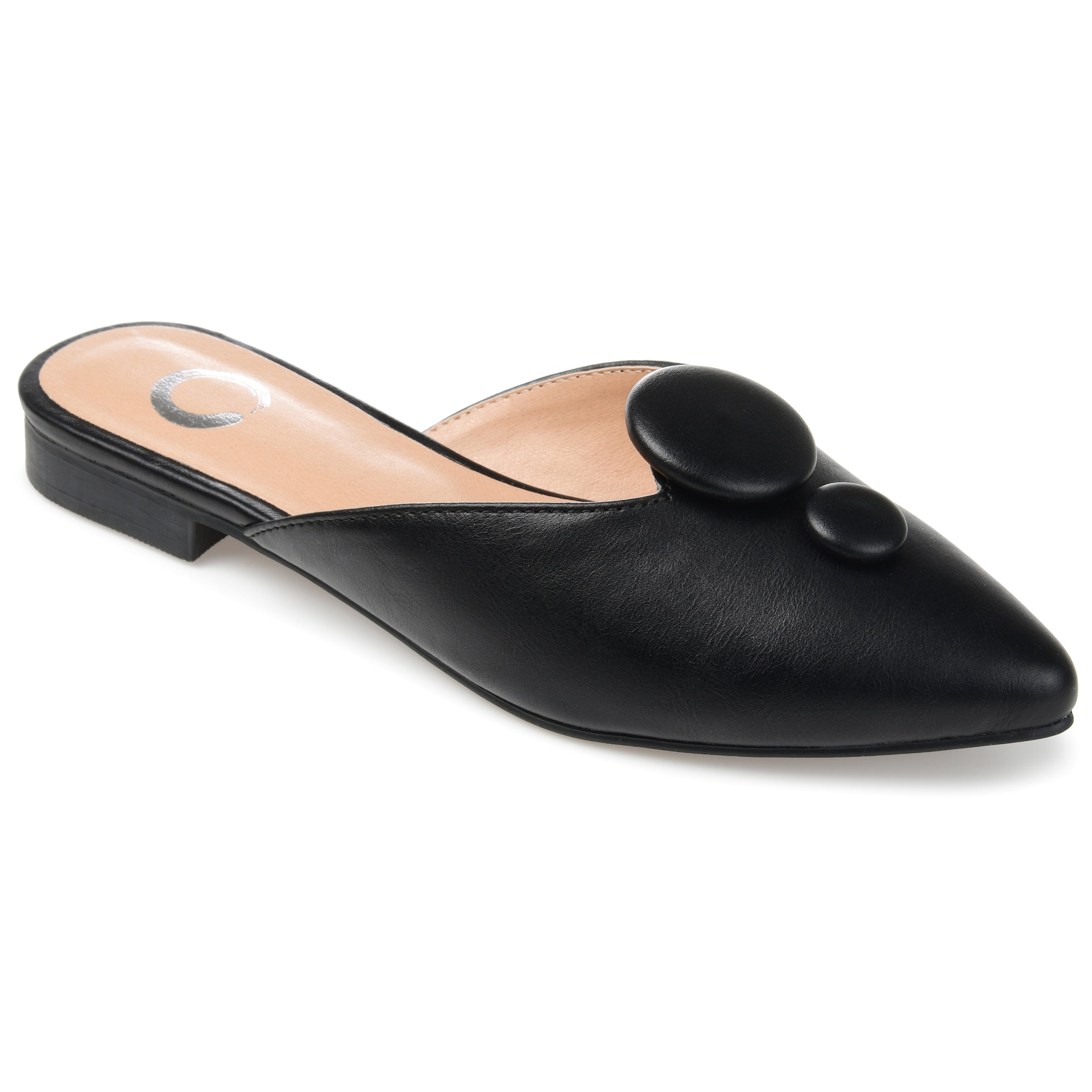 Journee Womens Mallorie Slip On Pointed Toe Mules Flats - Walmart.com