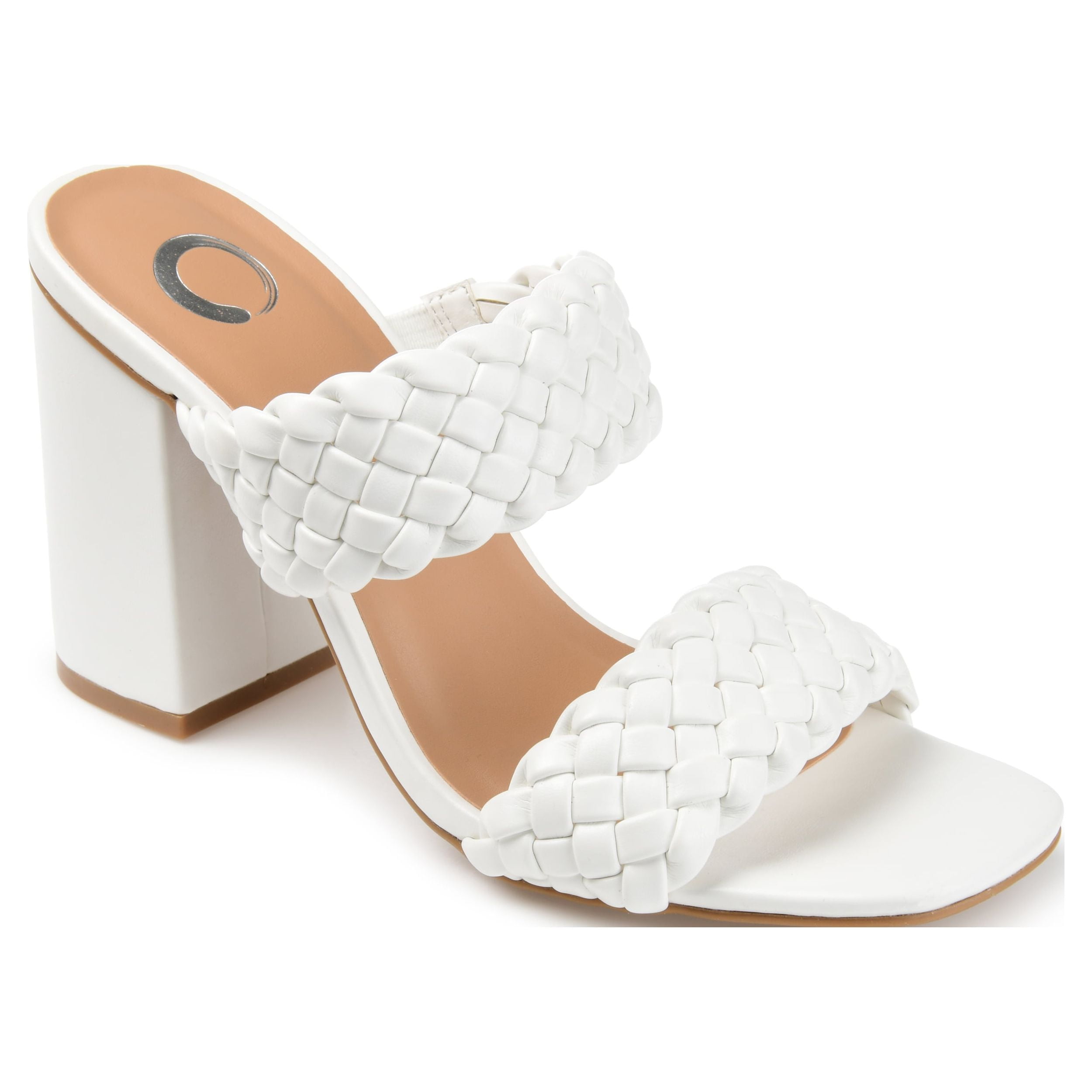 Journee Womens Melissa Open Square Toe Block Heel Dress Sandals ...