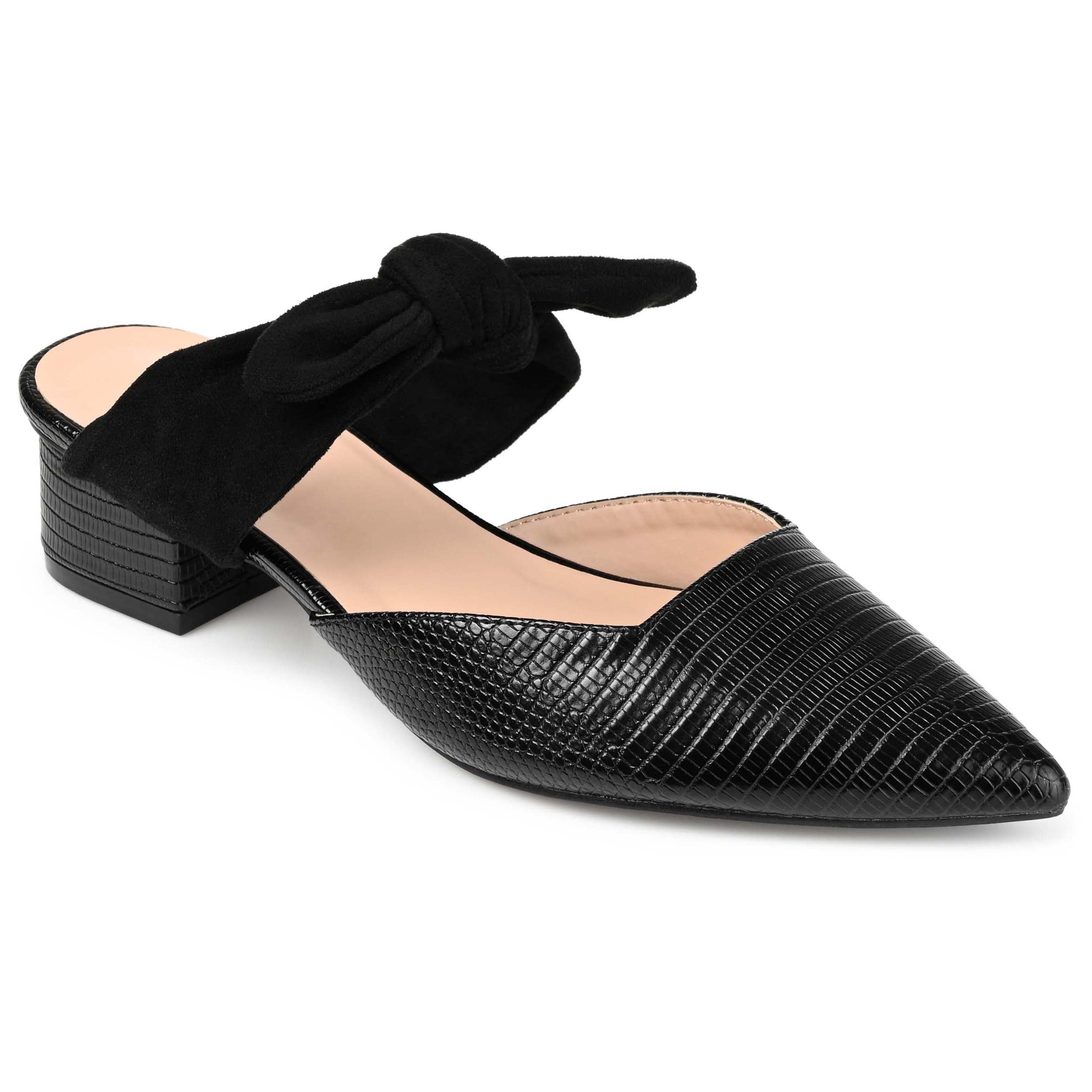 Journee Womens Melora Slip On Pointed Toe Mules Flats - Walmart.com