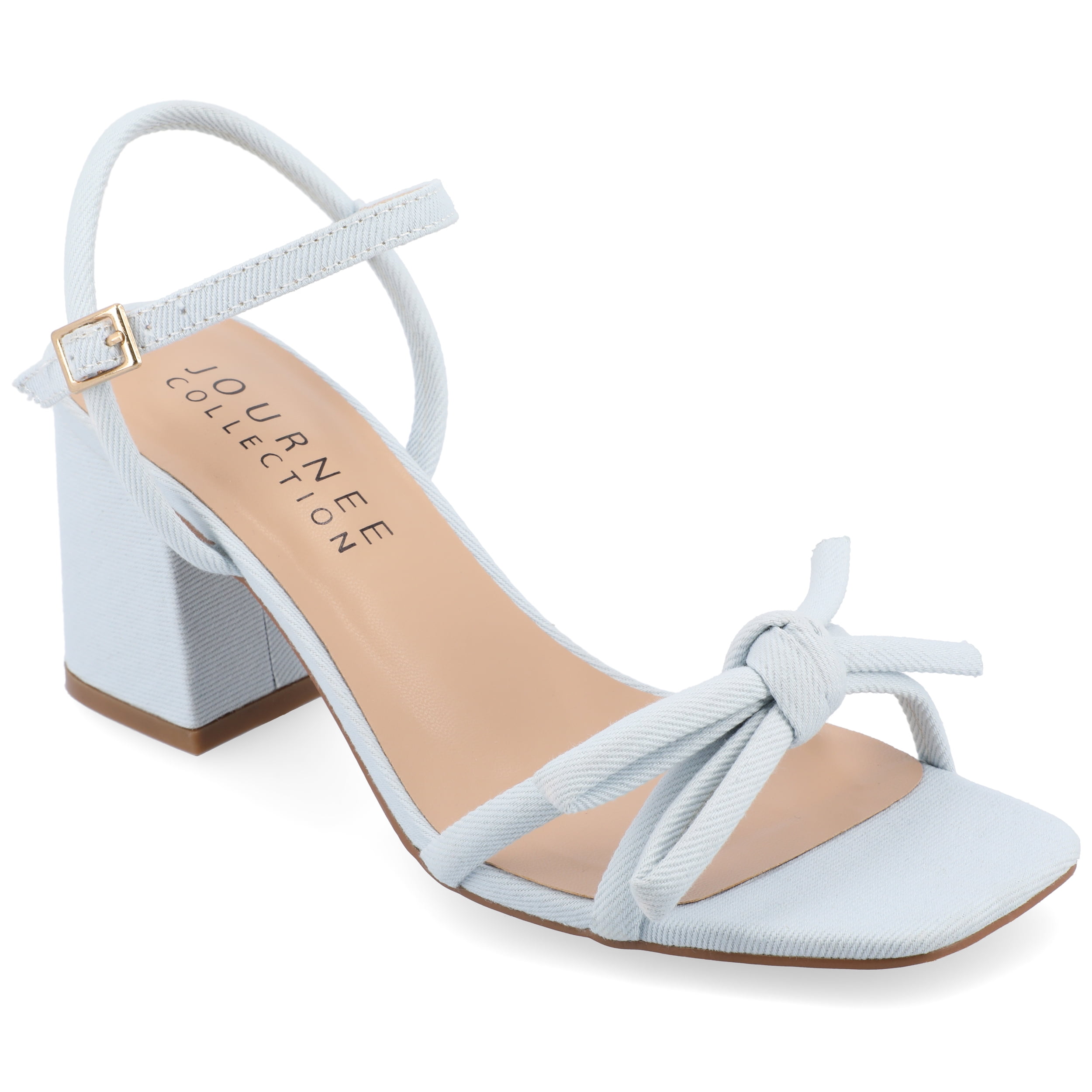 Journee Womens Meryl Light Puff Strap Dress Sandals - Walmart.com
