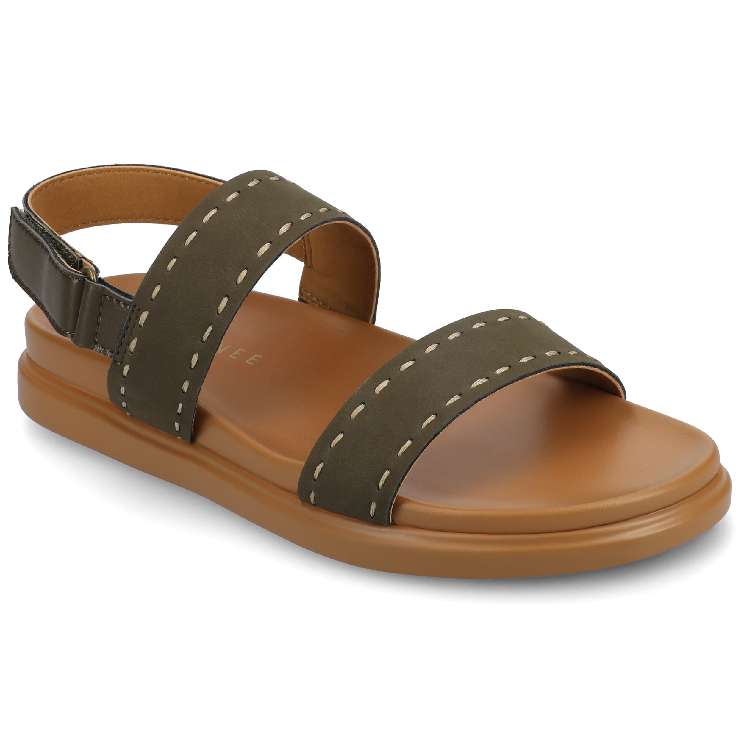 Journee Womens Milie Multi Strap Sandals - Walmart.com