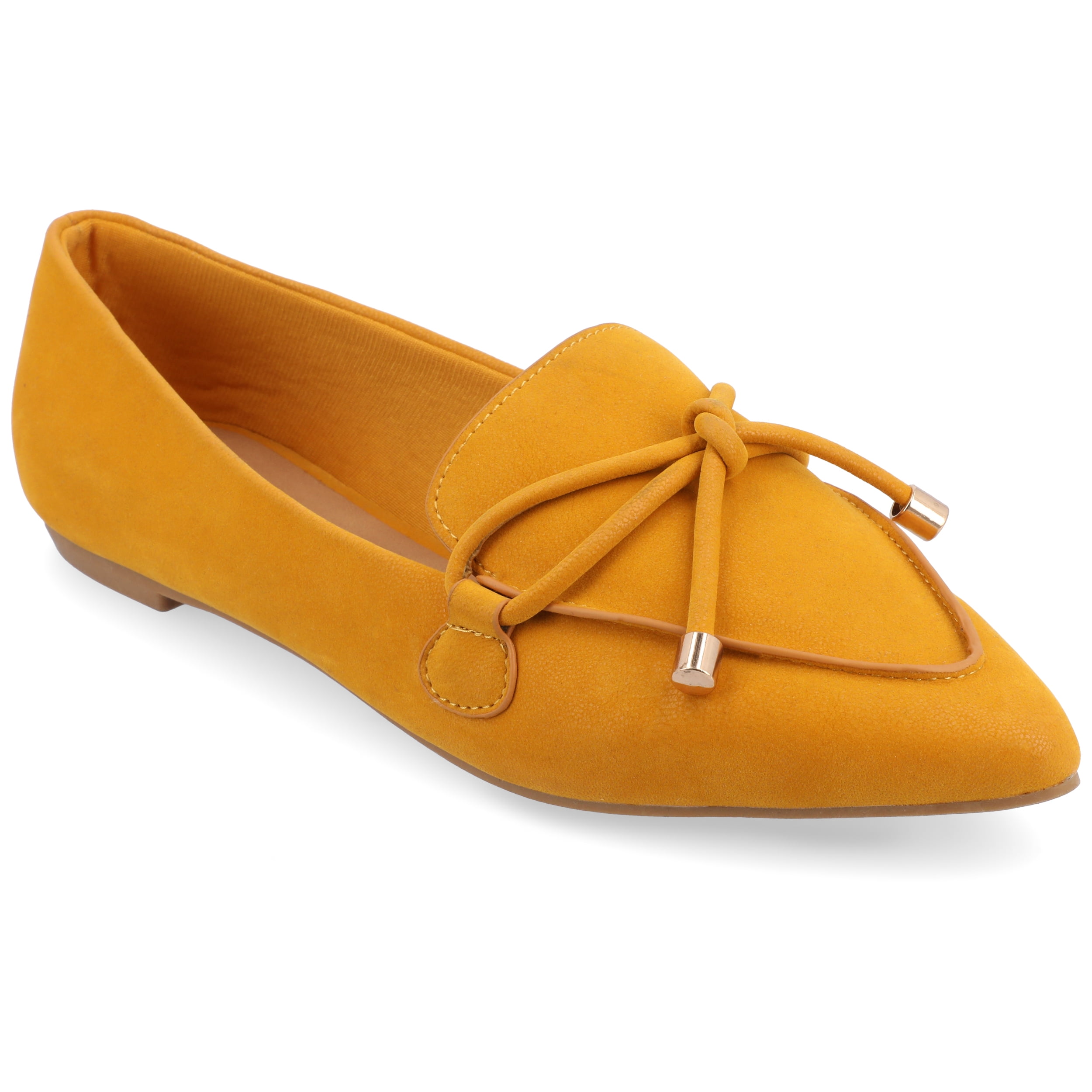 Journee Womens Muriel Narrow Width Slip On Pointed Toe Loafer Flats ...
