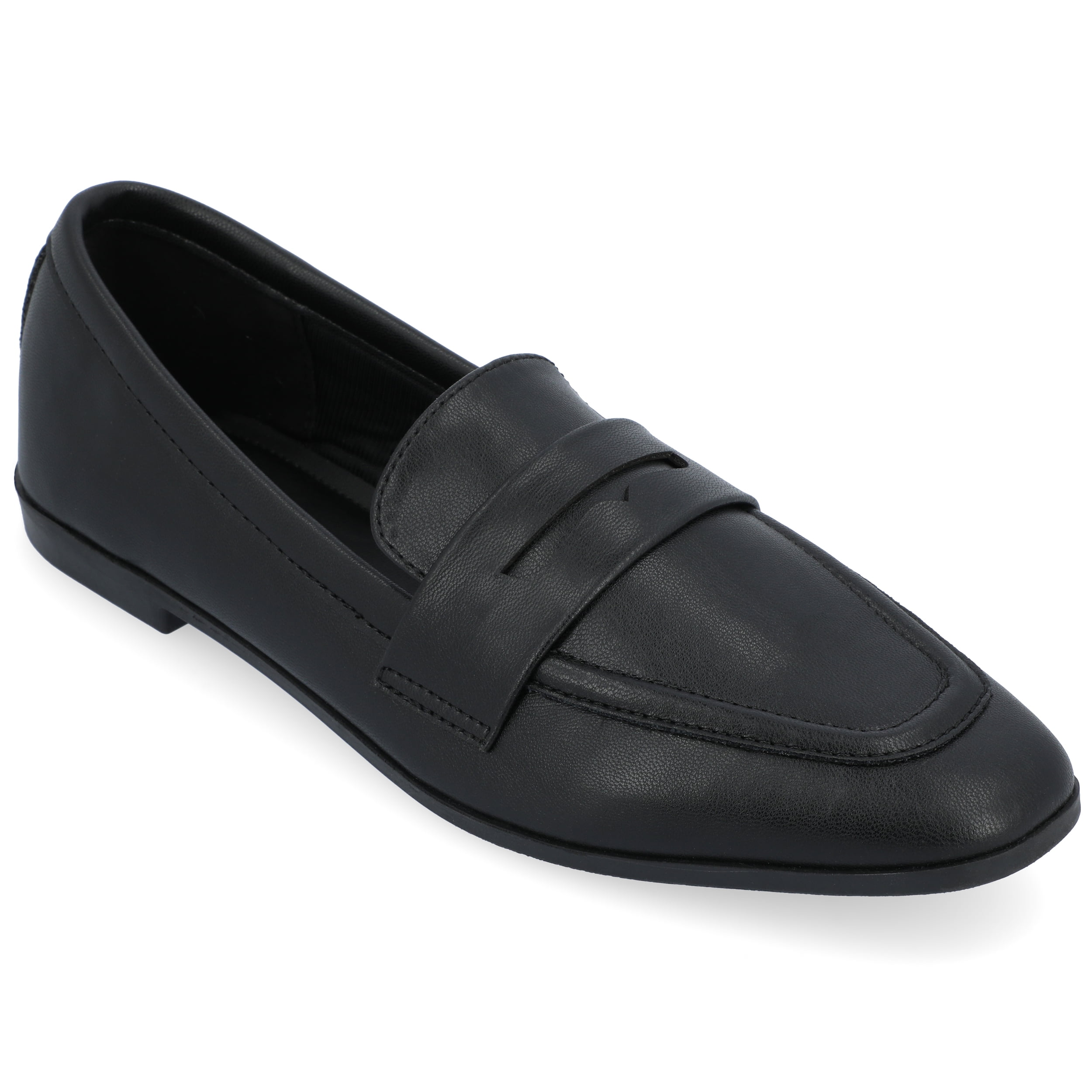Journee Womens Myeesha Loafer Slip On Square Toe Dress Flats - Walmart.com