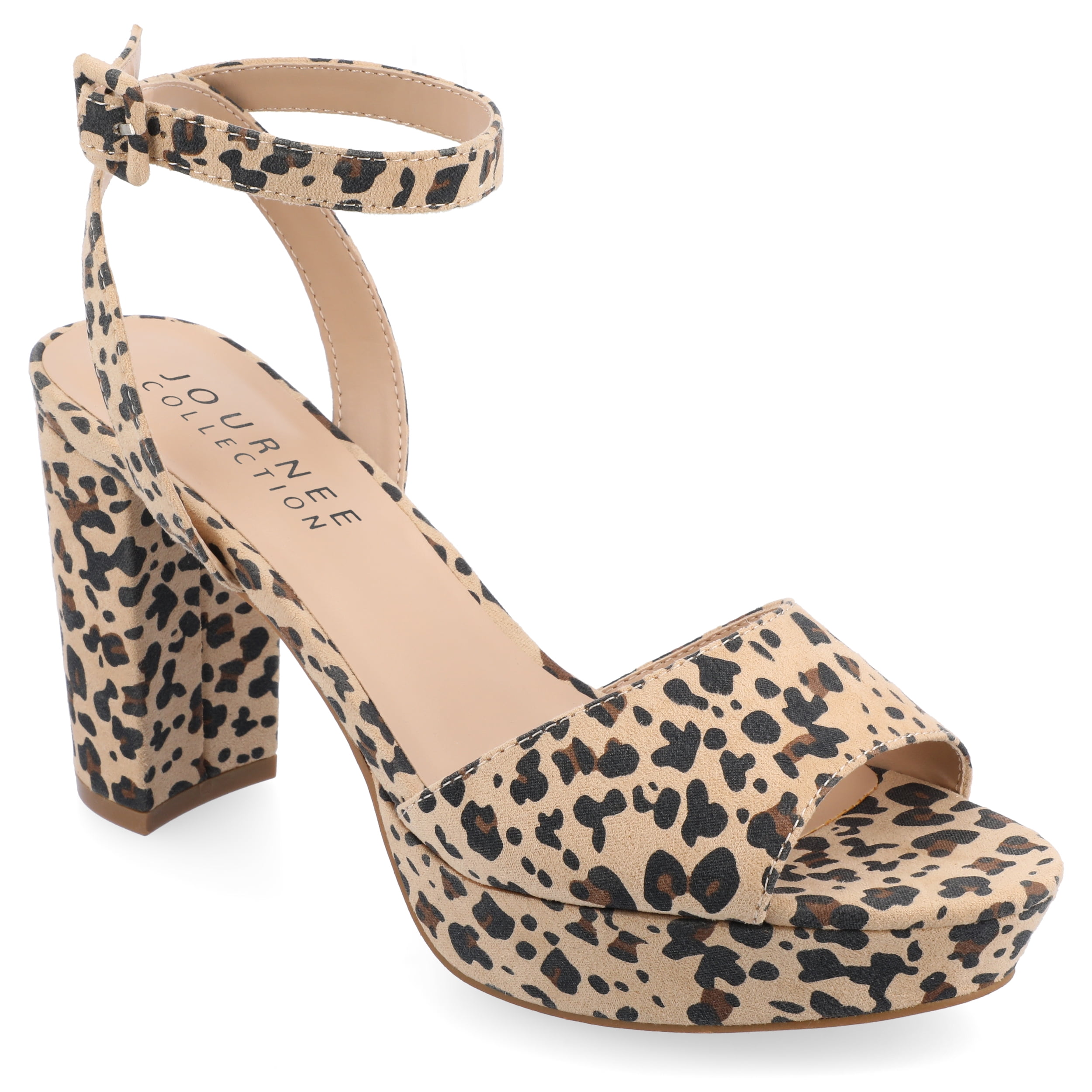 Journee Womens Nairri Vegan Leather Platform Heel Dress Sandals ...