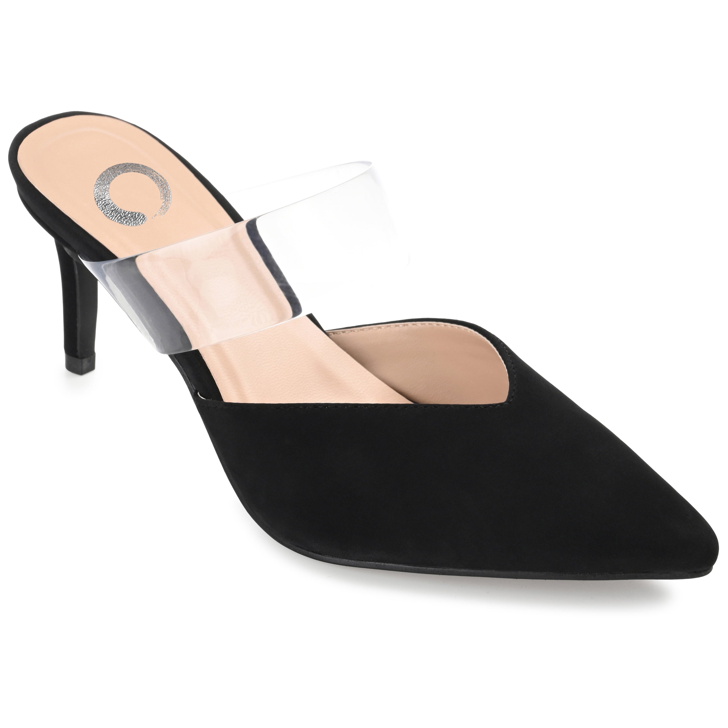 Journee Womens Ollie Mules Low Stiletto Pointed Toe Pumps - Walmart ...