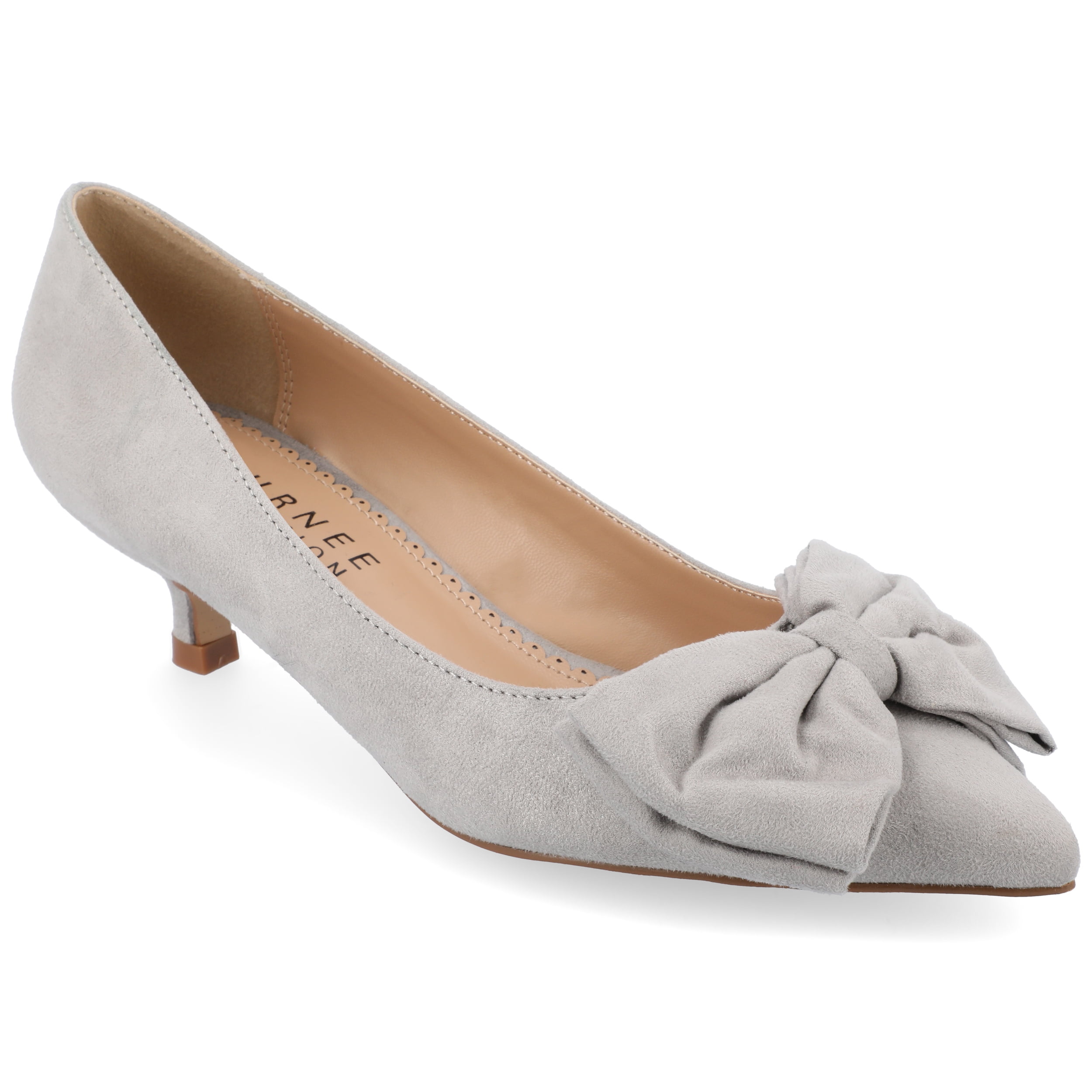 Journee Womens Orana Wide Width Pointed Toe Kitten Heel Pumps - Walmart.com