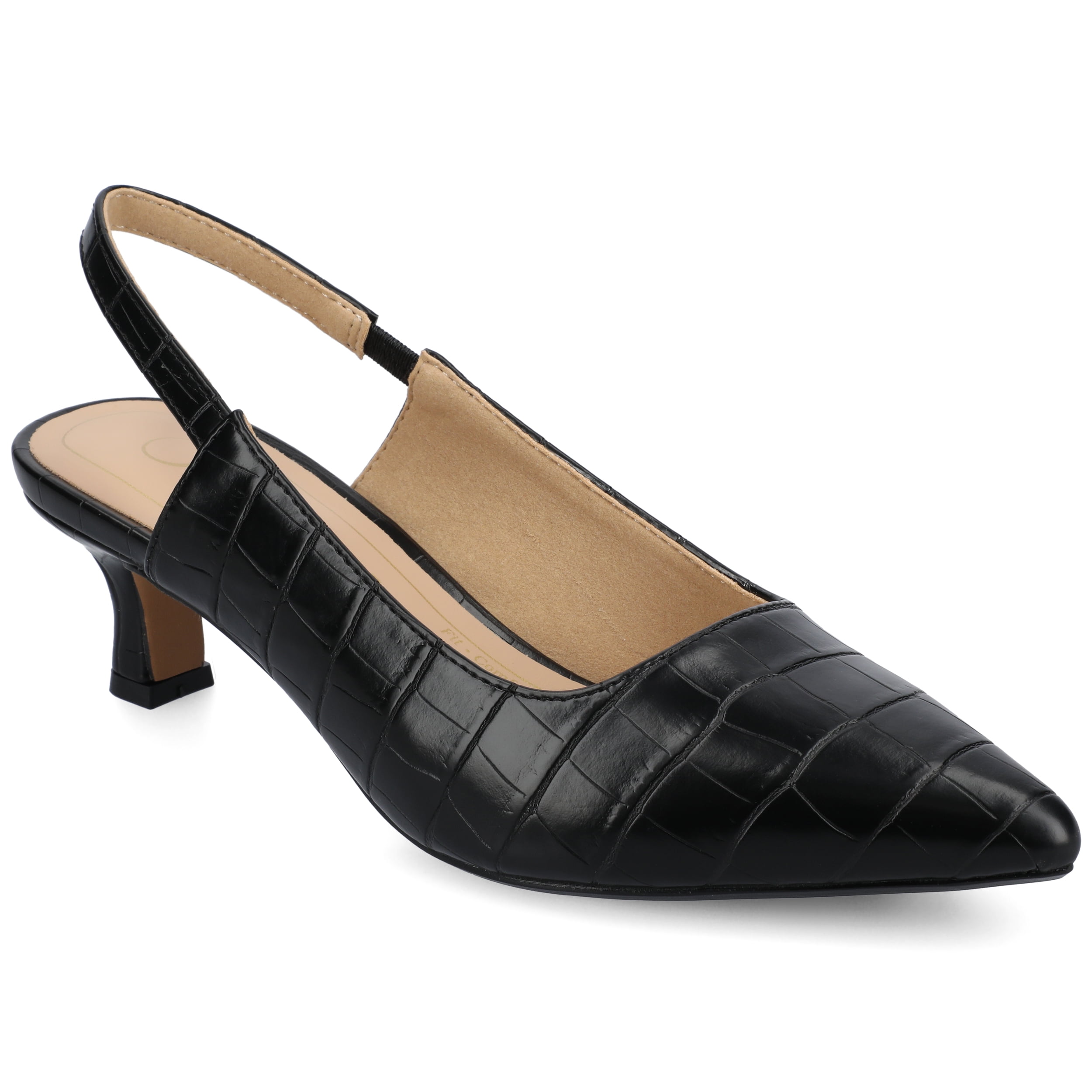 Journee Womens Paulina Kitten Heel Sling Back Pointed Toe Pumps, Widths ...