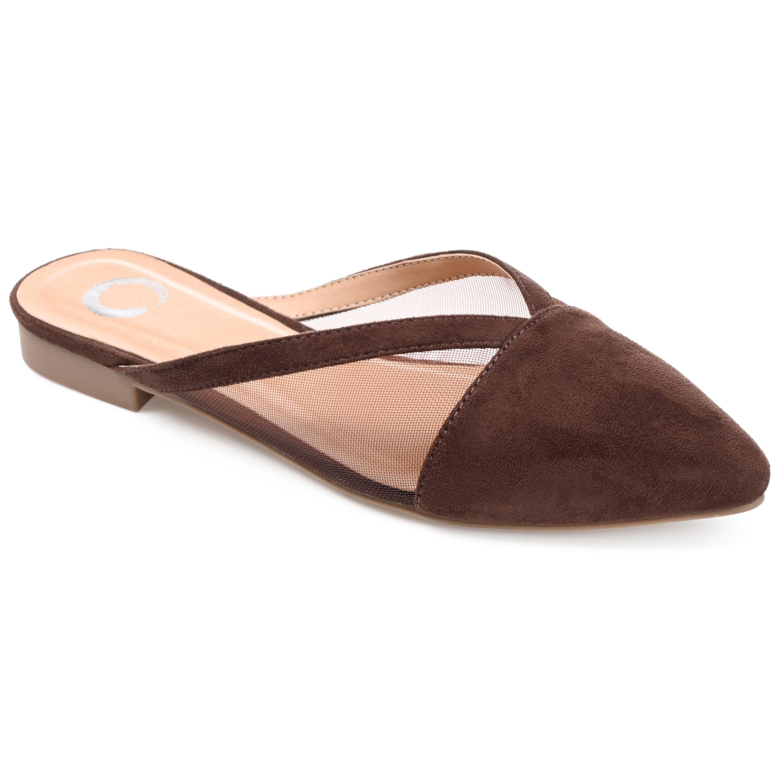 Journee Womens Reeo Slip On Pointed Toe Mules Flats - Walmart.com