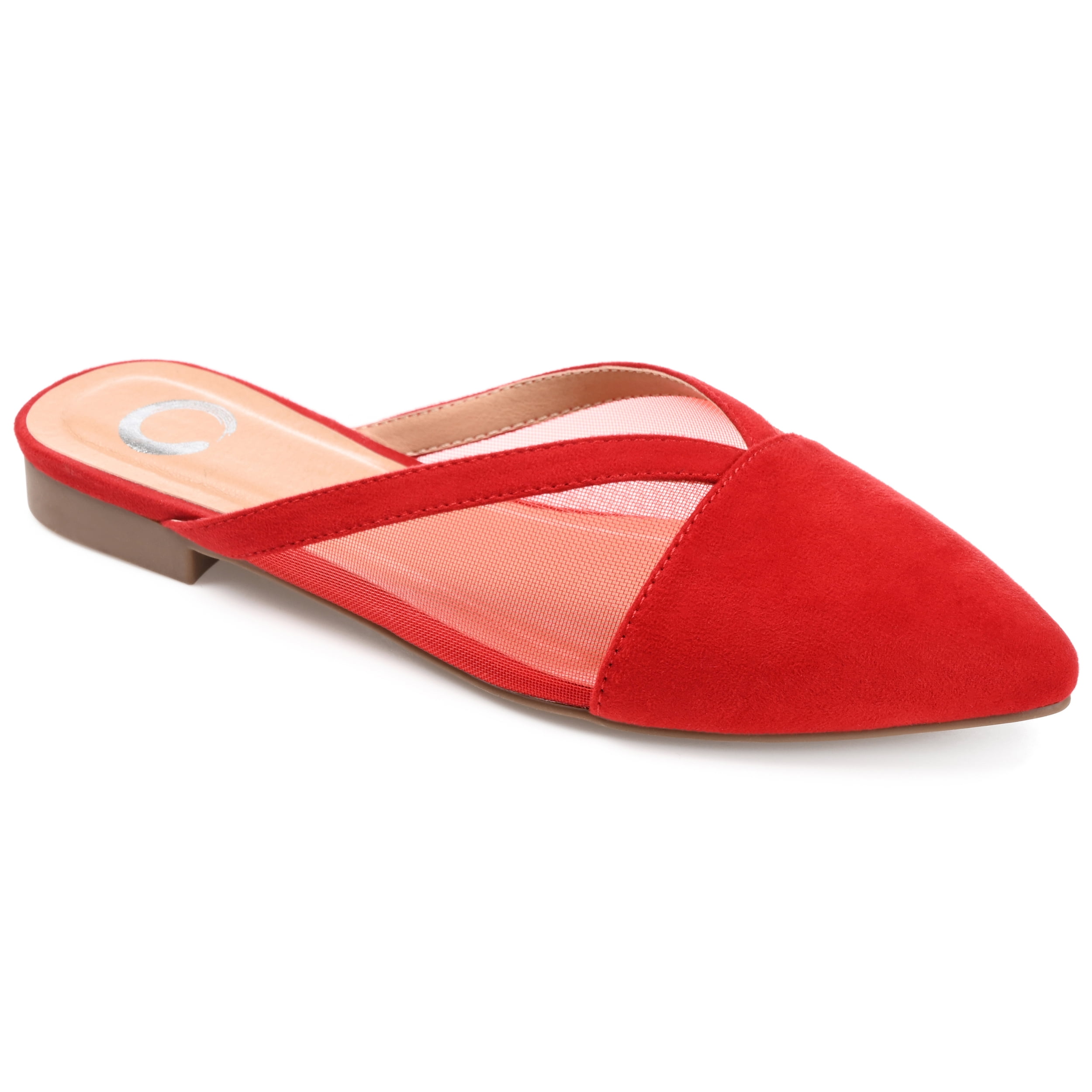 Journee Womens Reeo Slip On Pointed Toe Mules Flats - Walmart.com