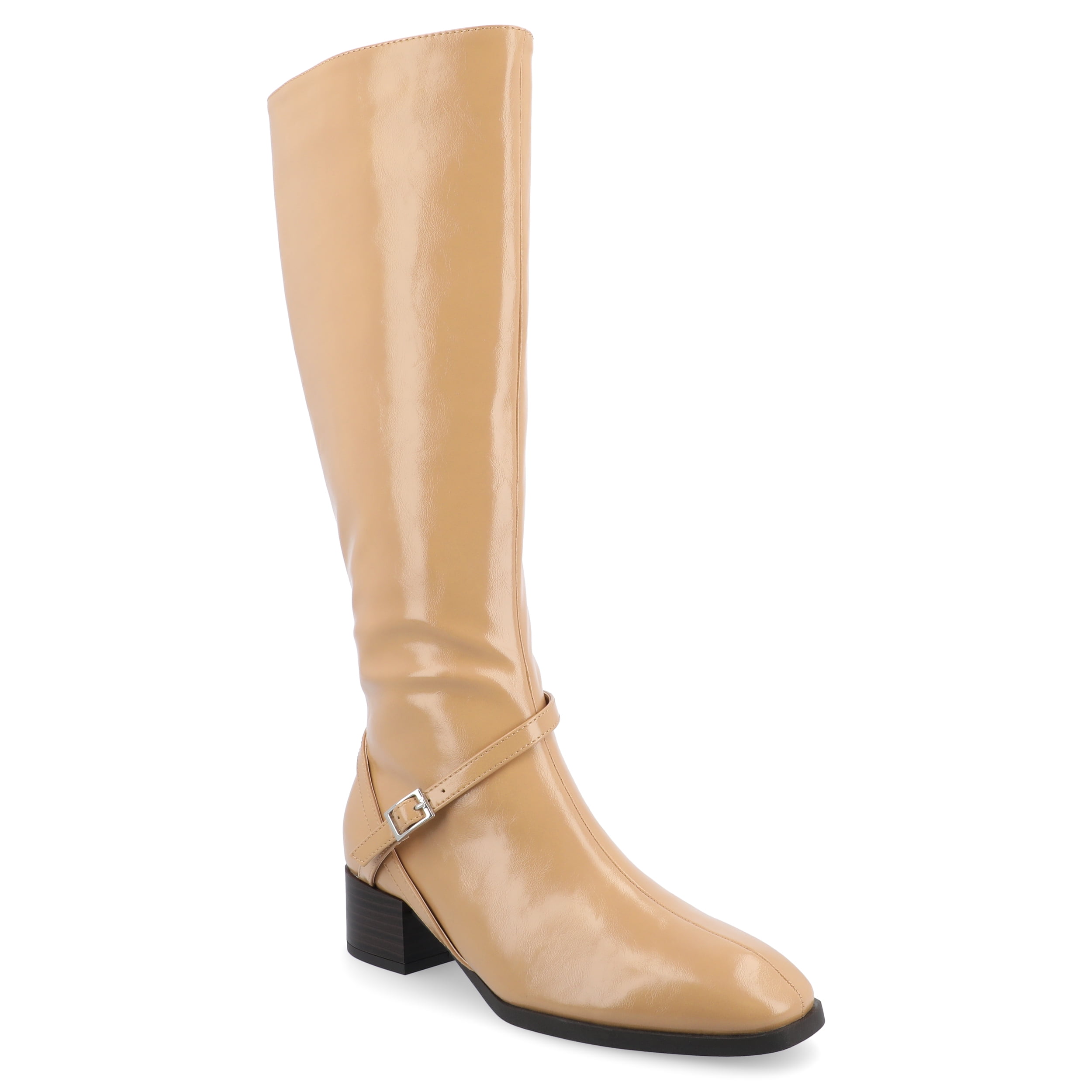 Journee Womens Rhianah Tru Comfort Foam Wide Width Wide Calf Stacked ...