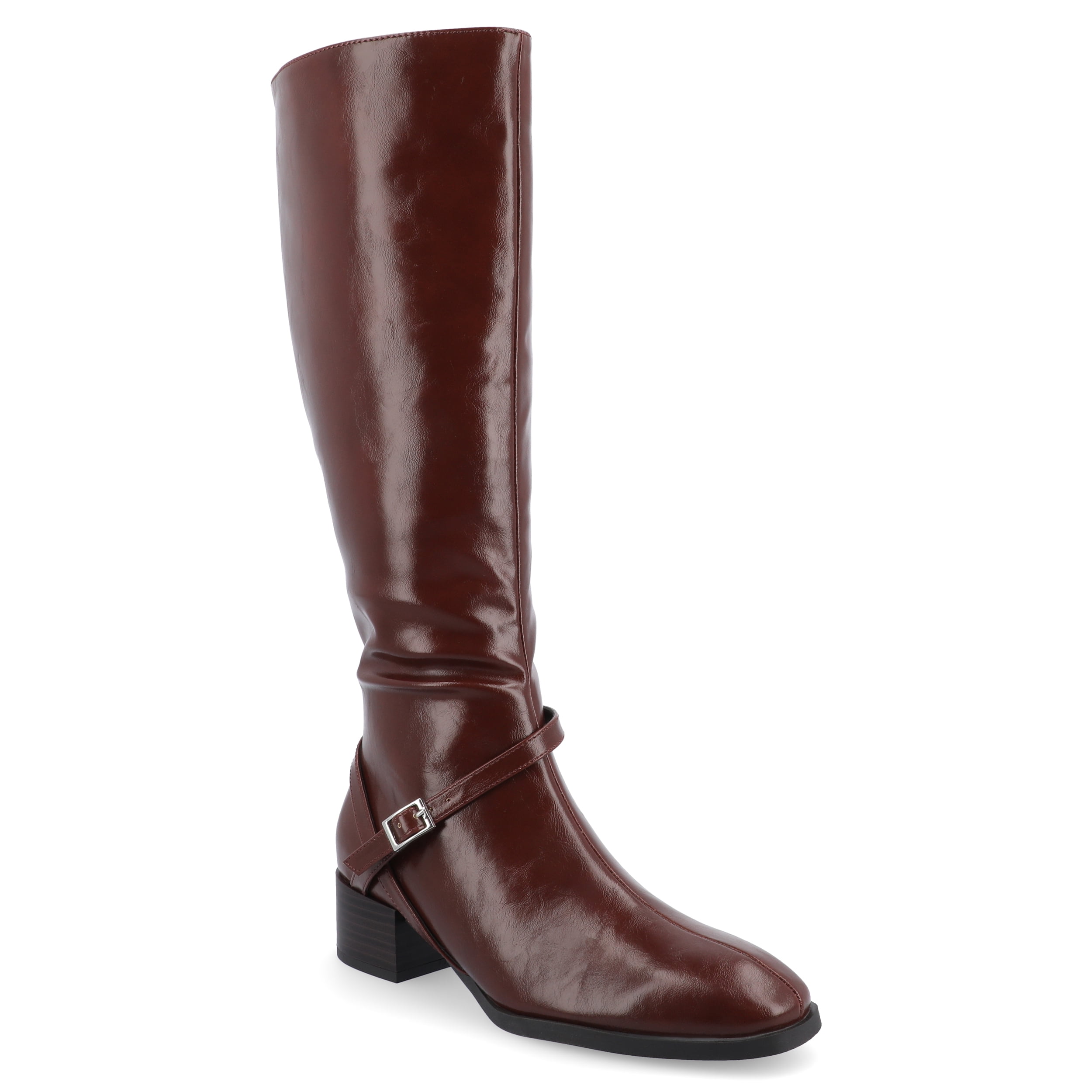 Journee Womens Rhianah Tru Comfort Foam Wide Width Wide Calf Stacked ...