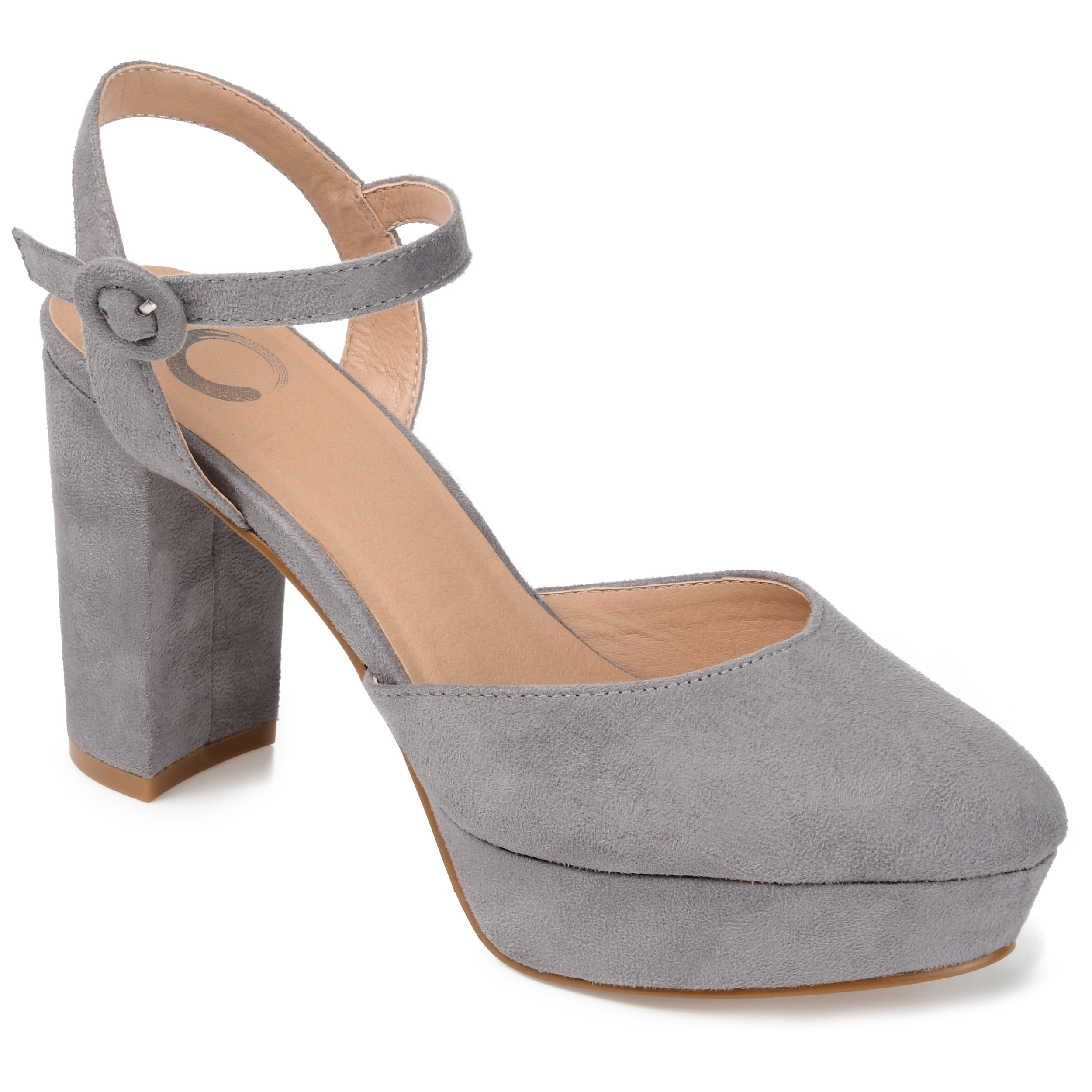 Journee Womens Roslynn Almond Toe High Block Heel Pumps, Widths ...