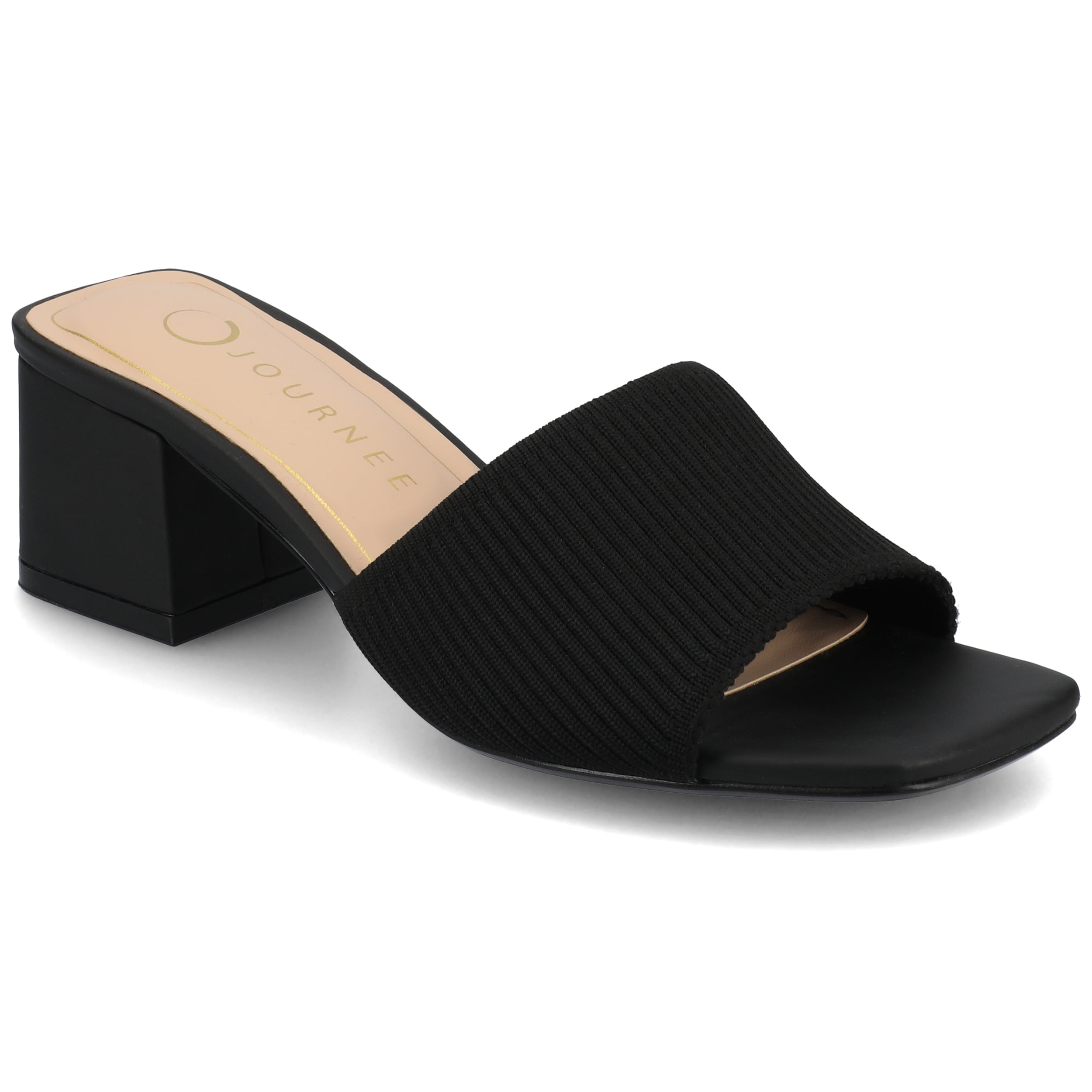 Journee Womens Shilin Slip On Knit Dress Sandals - Walmart.com