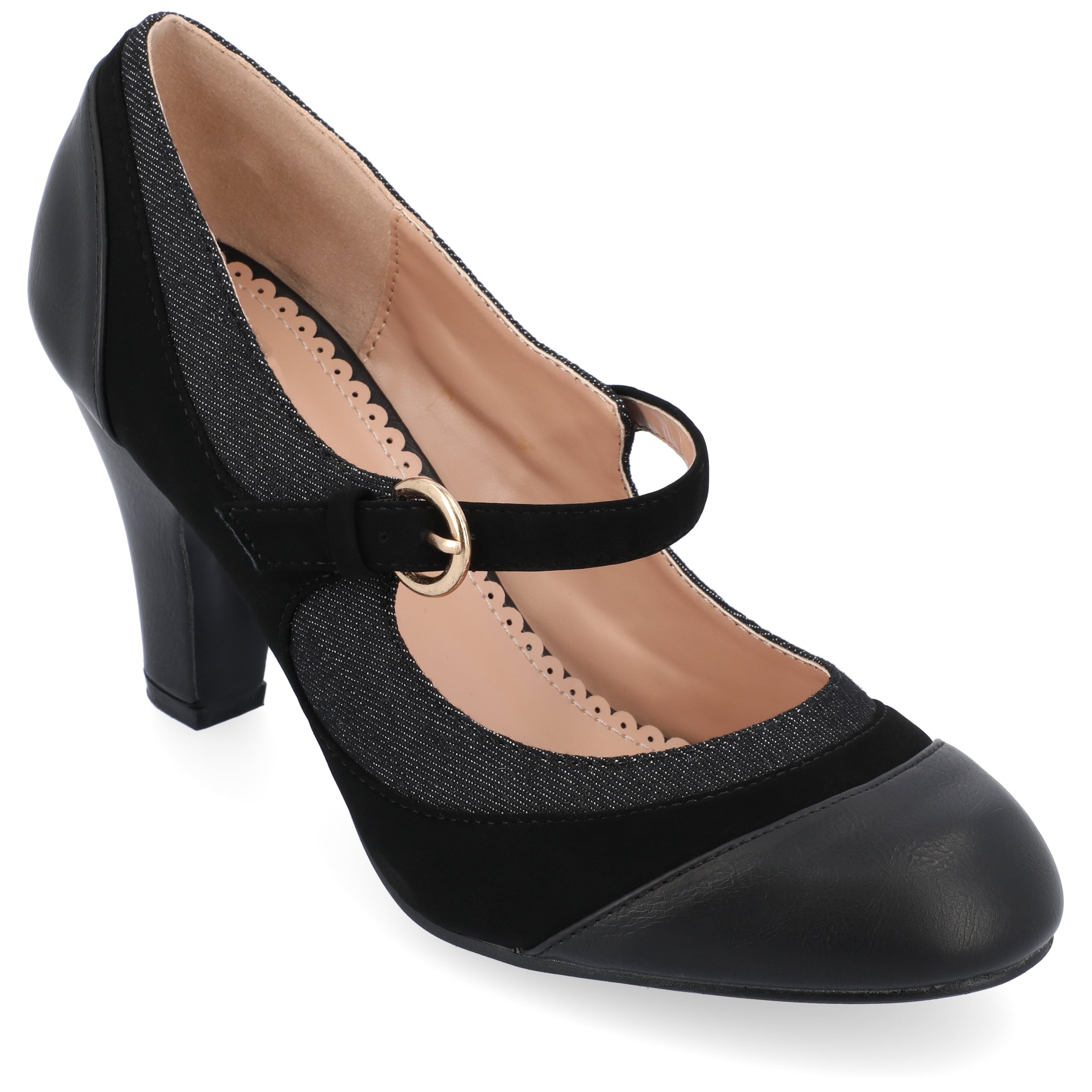 Journee Womens Siri Round Toe Block Heel Mary Jane Pumps, Widths ...