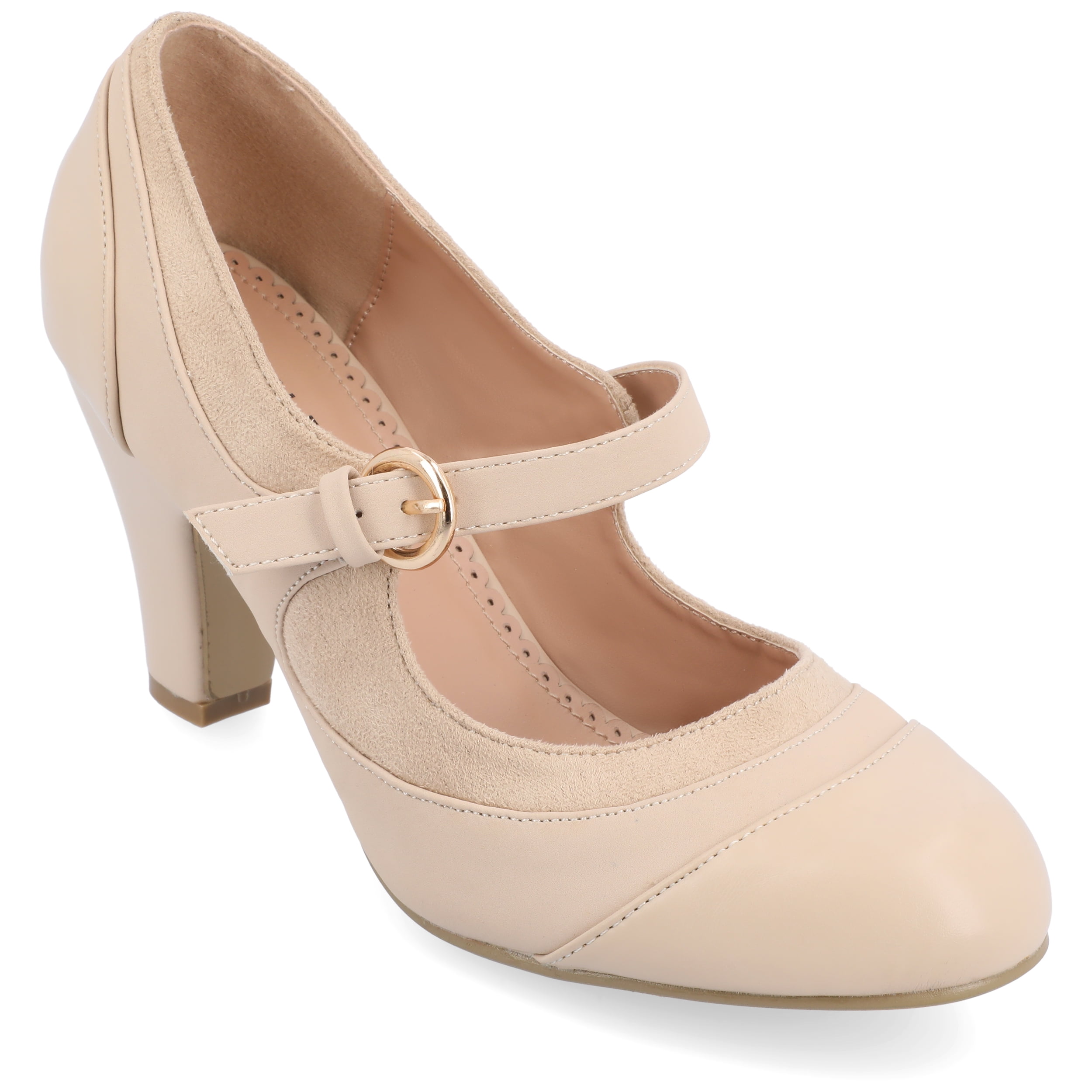 Journee Womens Siri Round Toe Block Heel Mary Jane Pumps, Widths ...