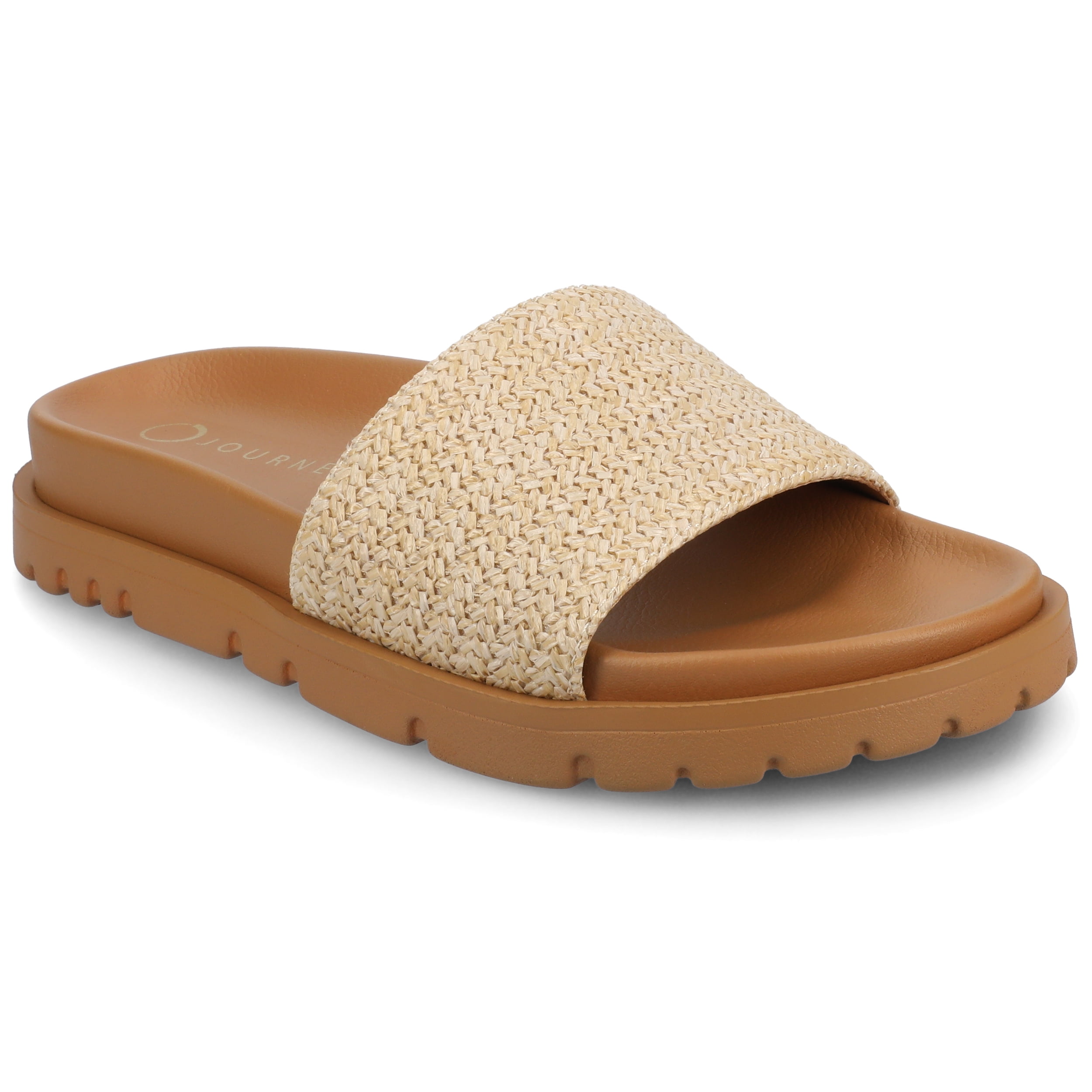 Journee Womens Starr Slip On Treaded Outsole Sport Sandals - Walmart.com