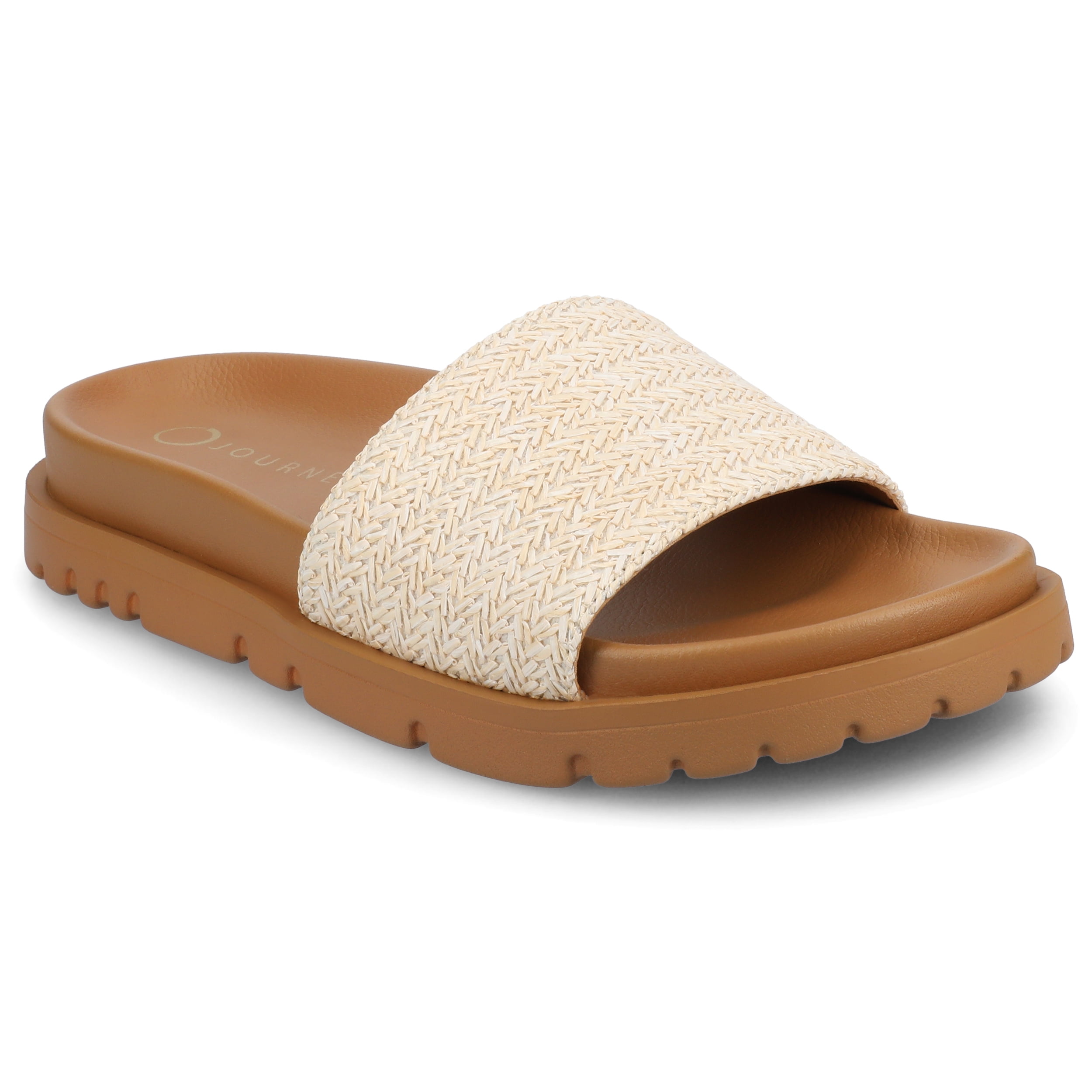 Journee Womens Starr Slip On Treaded Outsole Sport Sandals - Walmart.com